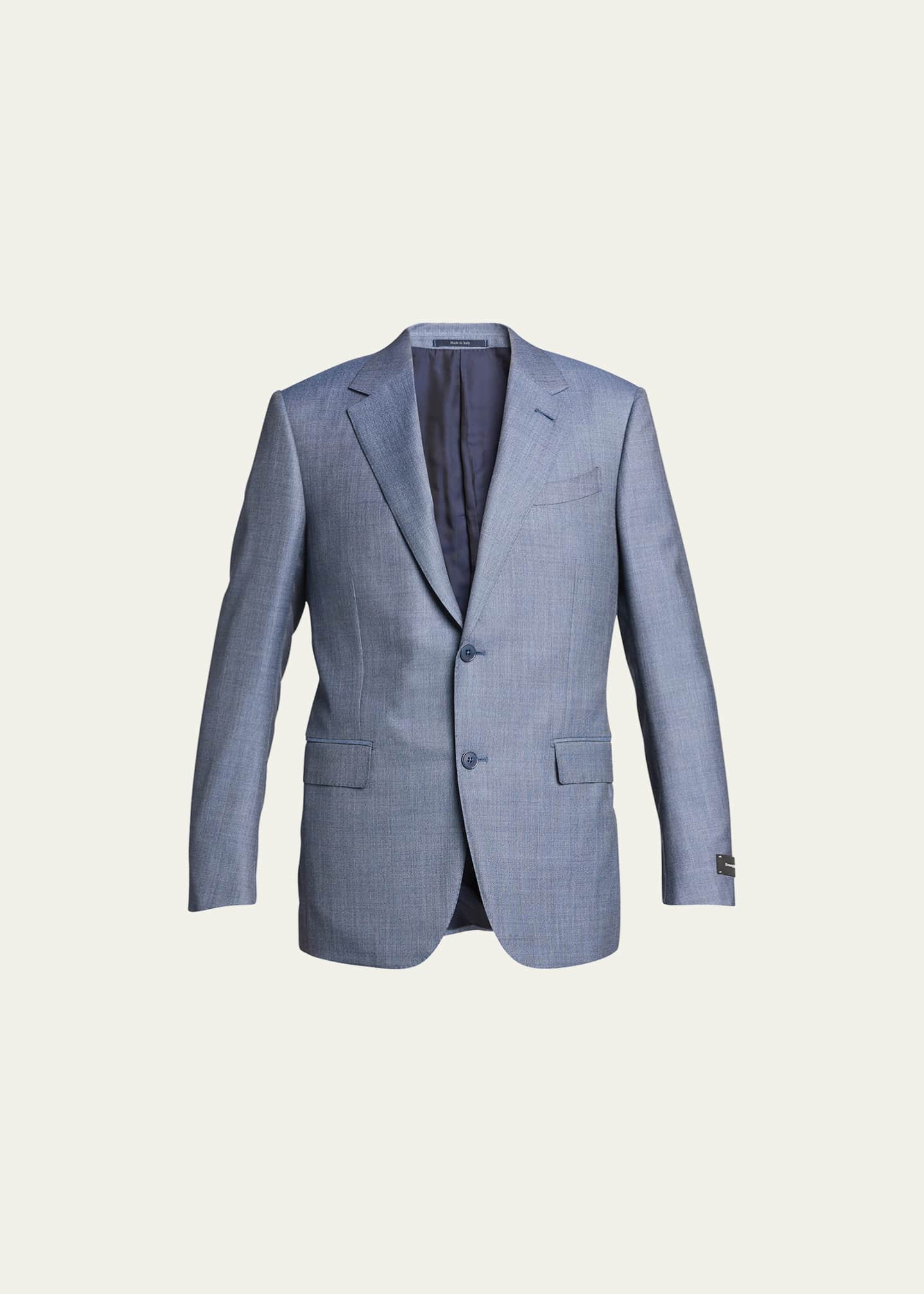 ZEGNA Men's Wool Sharkskin Sport Jacket - Bergdorf Goodman