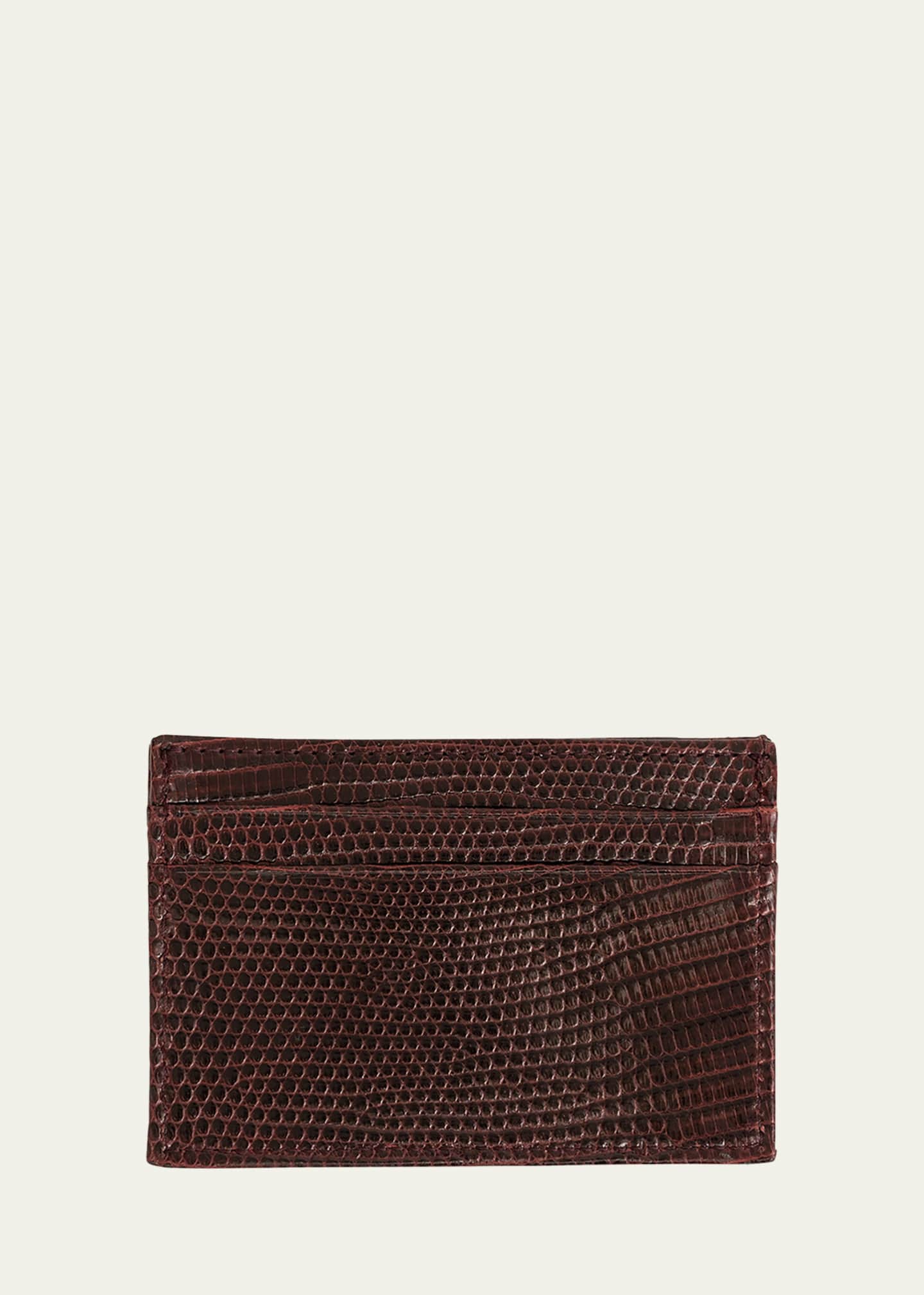 Abas Men's Lizard Card Case - Bergdorf Goodman