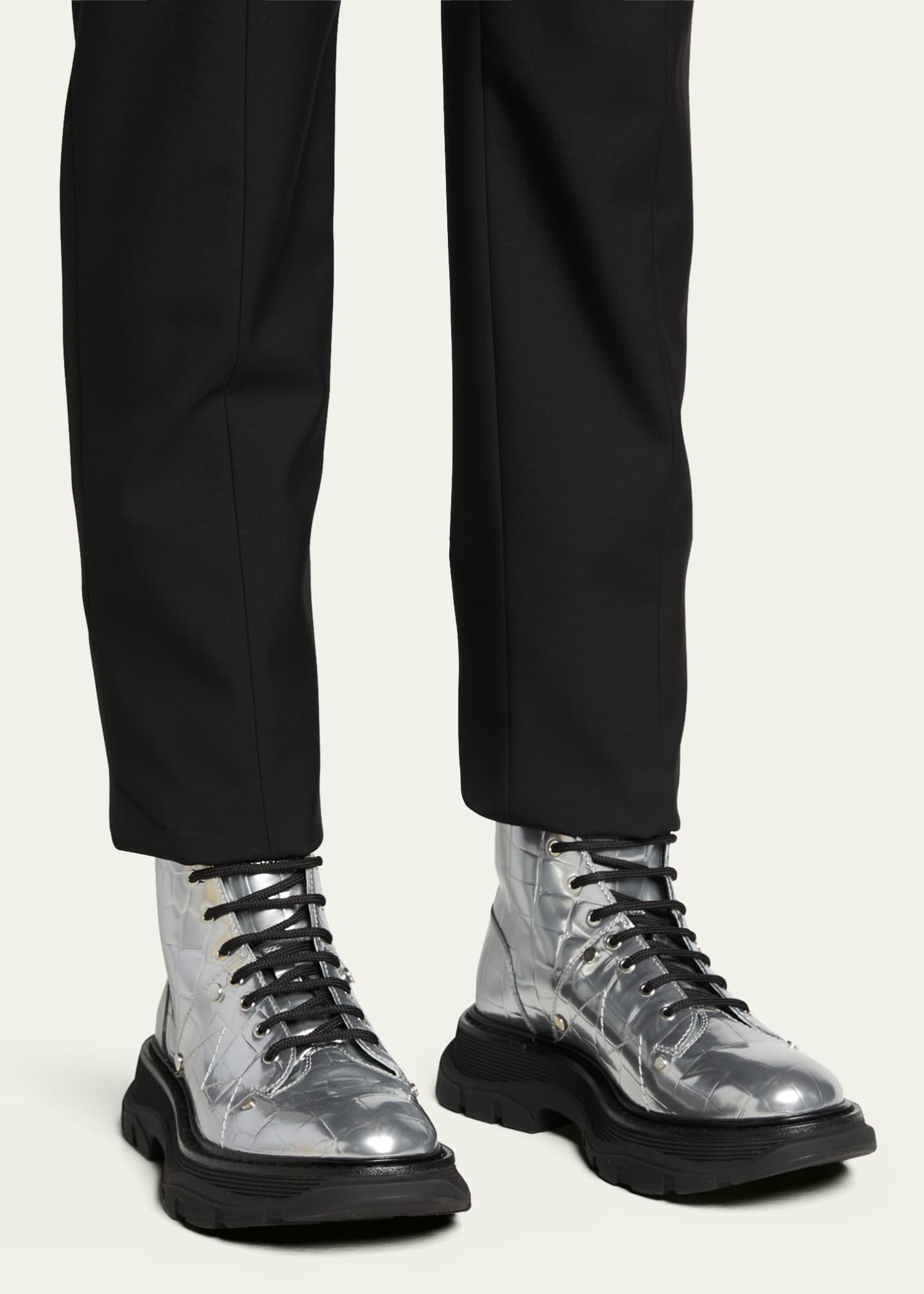 Alexander McQueen Tread Slick Boots - Bergdorf Goodman