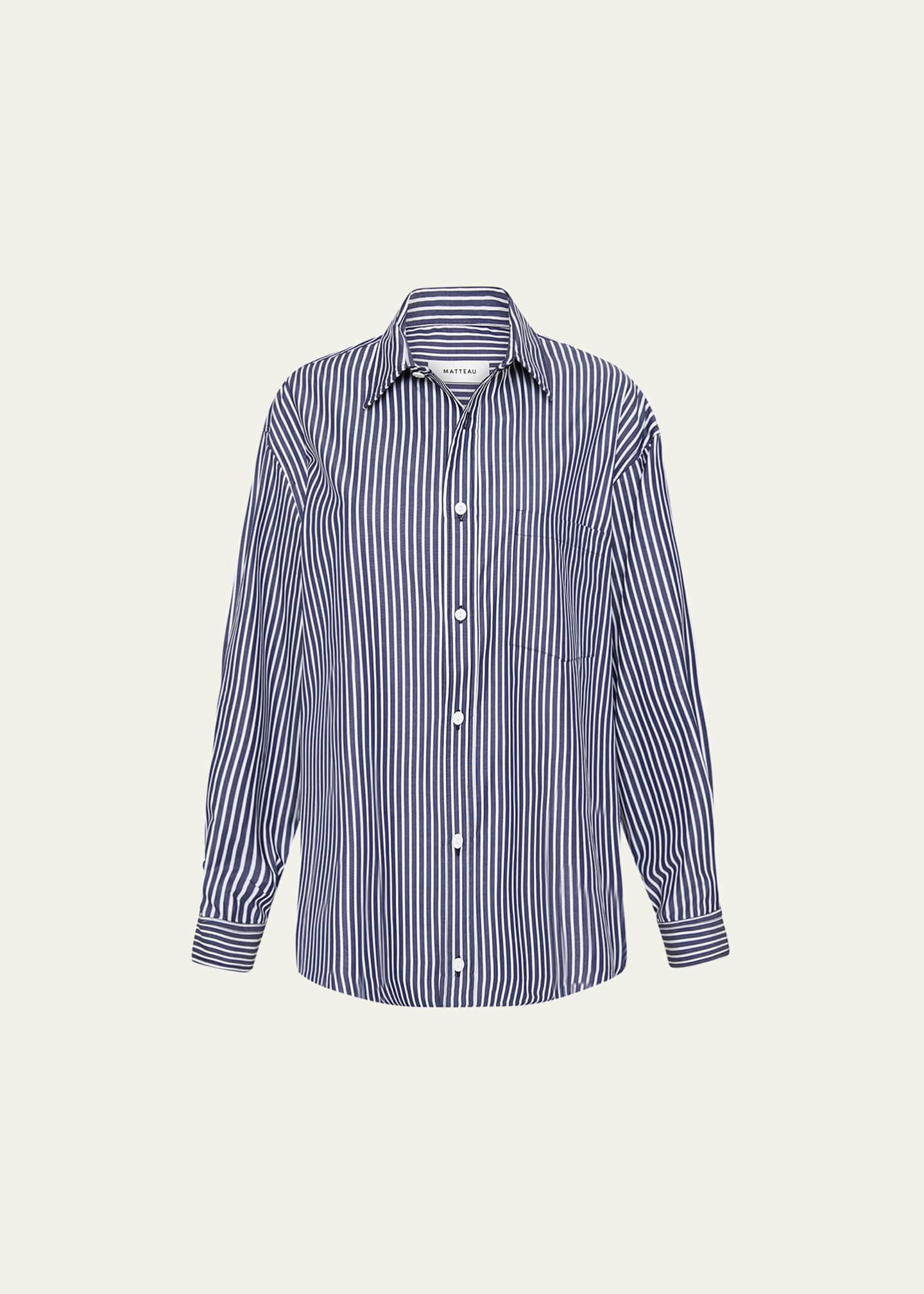 Matteau Classic Stripe Shirt - BCI Cotton - Bergdorf Goodman