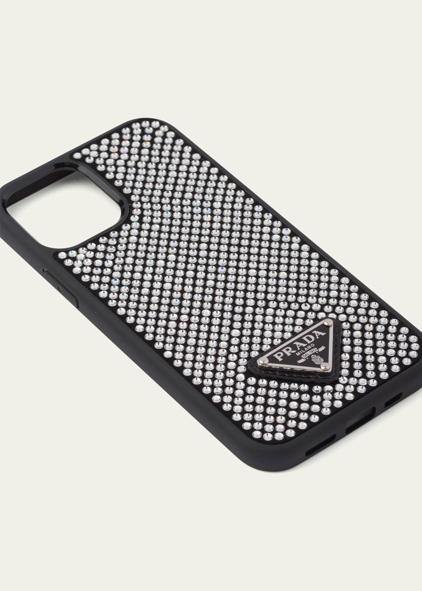 Prada Crystal Triangle Logo iPhone 12 Pro Case - Bergdorf Goodman