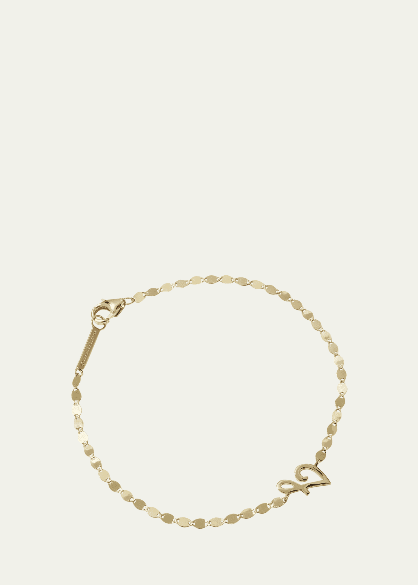 Lana Micro Cursive Initial Bracelet - Bergdorf Goodman