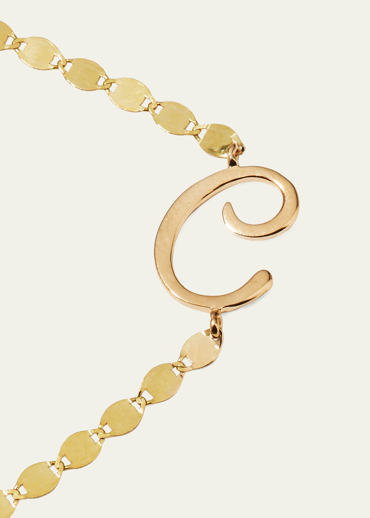 Lana Micro Cursive Initial Bracelet - Bergdorf Goodman