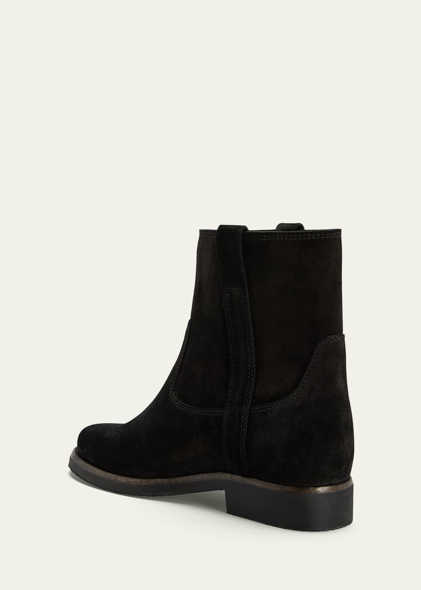 Isabel Marant Susee Suede Western Ankle Booties - Bergdorf Goodman