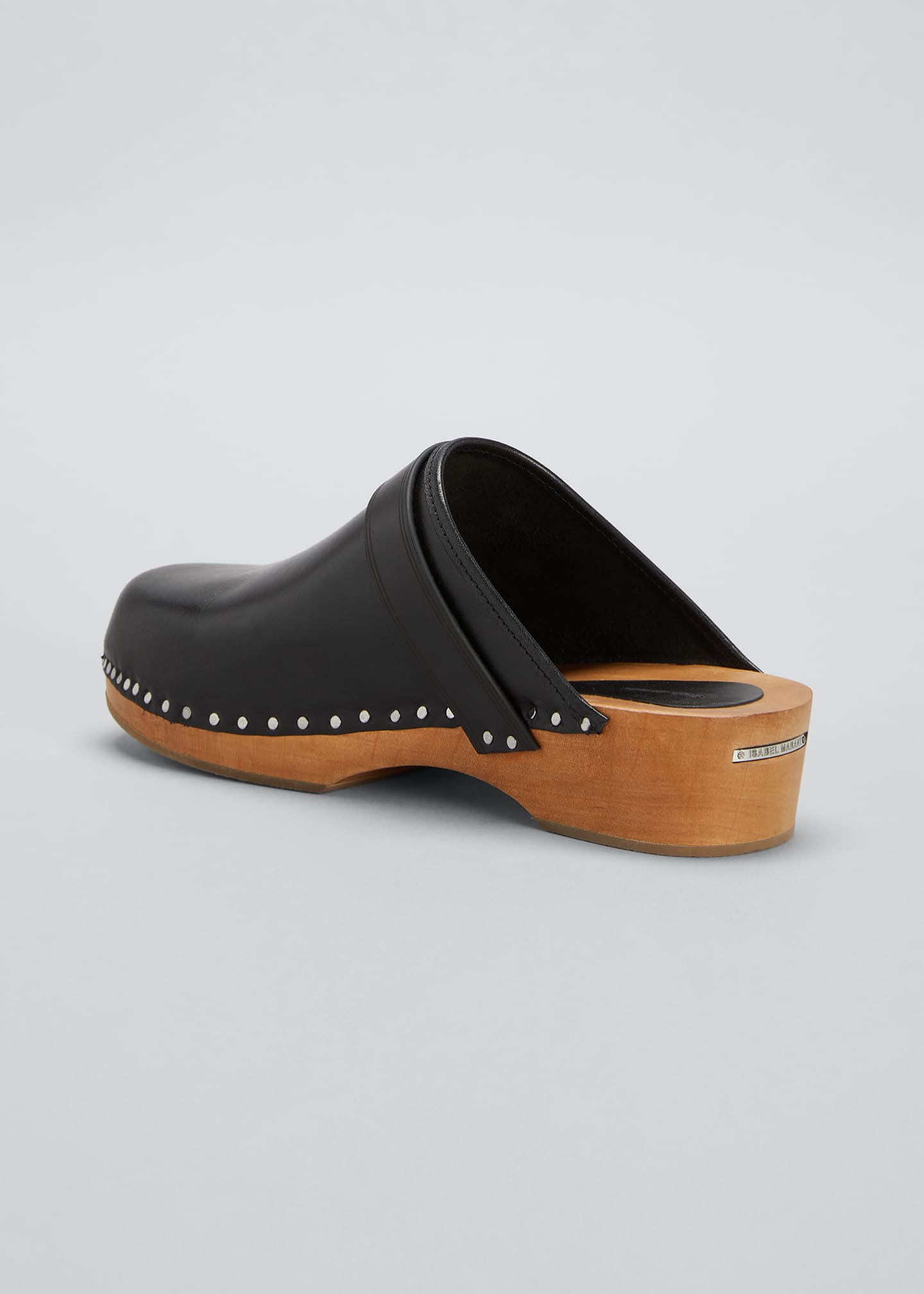 Isabel Marant Thalie Leather Clogs - Bergdorf Goodman