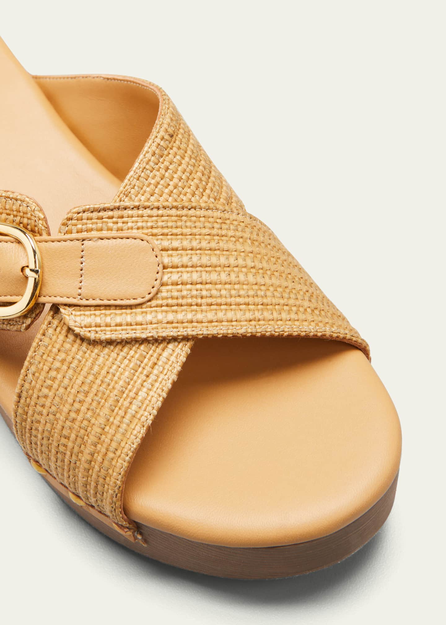 Ancient Greek Sandals Marilisa Leather Buckle Clogs - Bergdorf Goodman