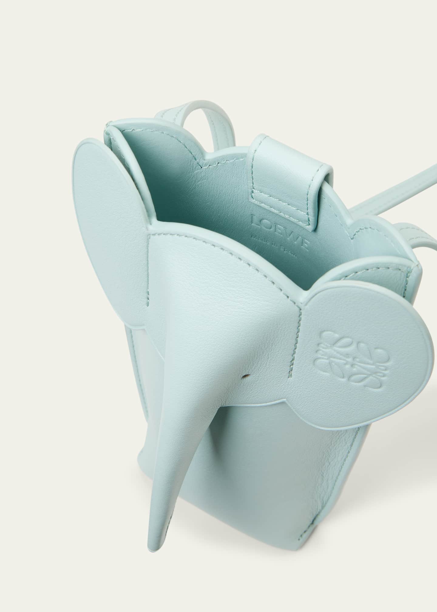 Loewe Elephant Pocket in Leather with Strap - Bergdorf Goodman