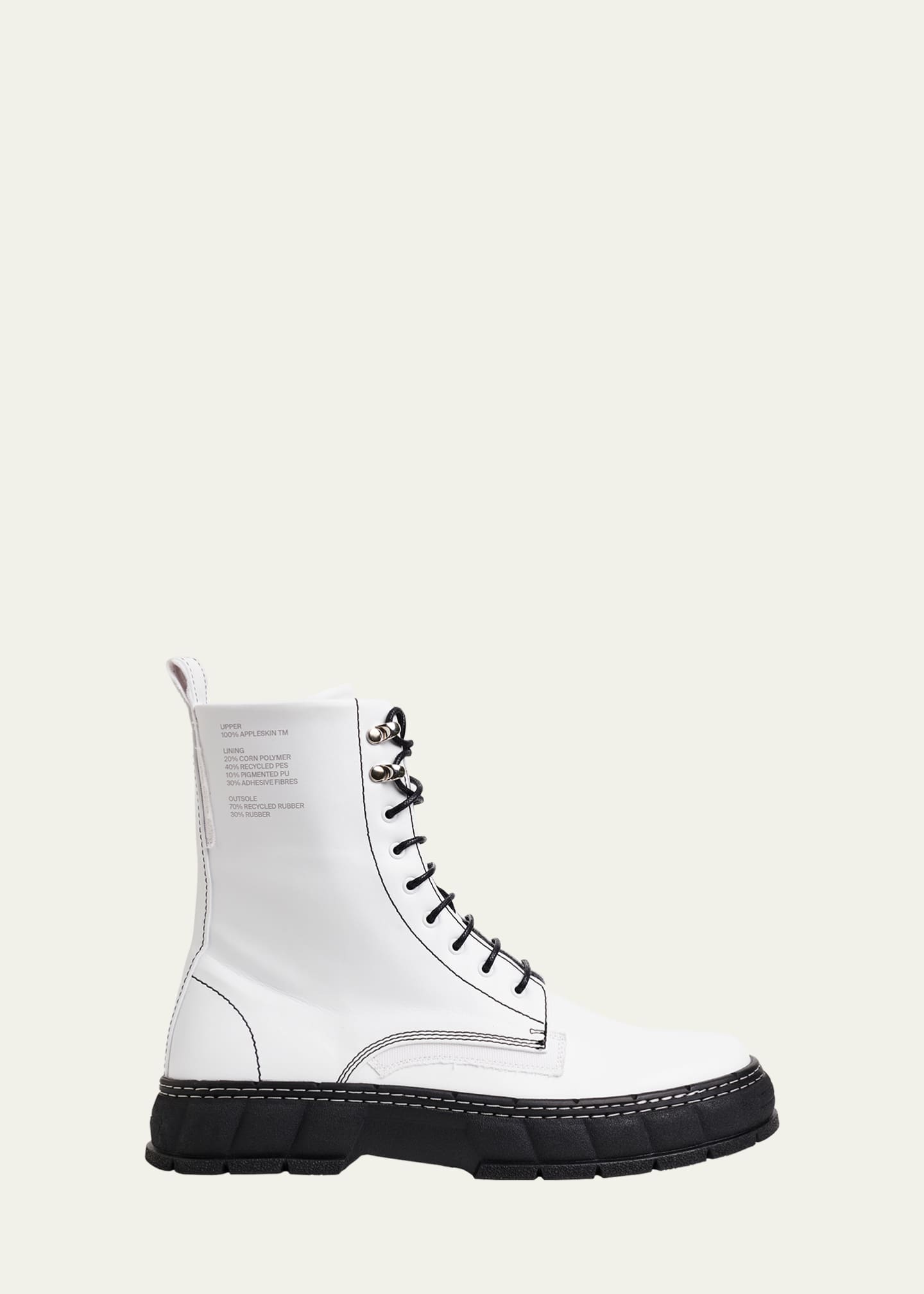 Viron Apple Faux Leather Combat Boots - Bergdorf Goodman
