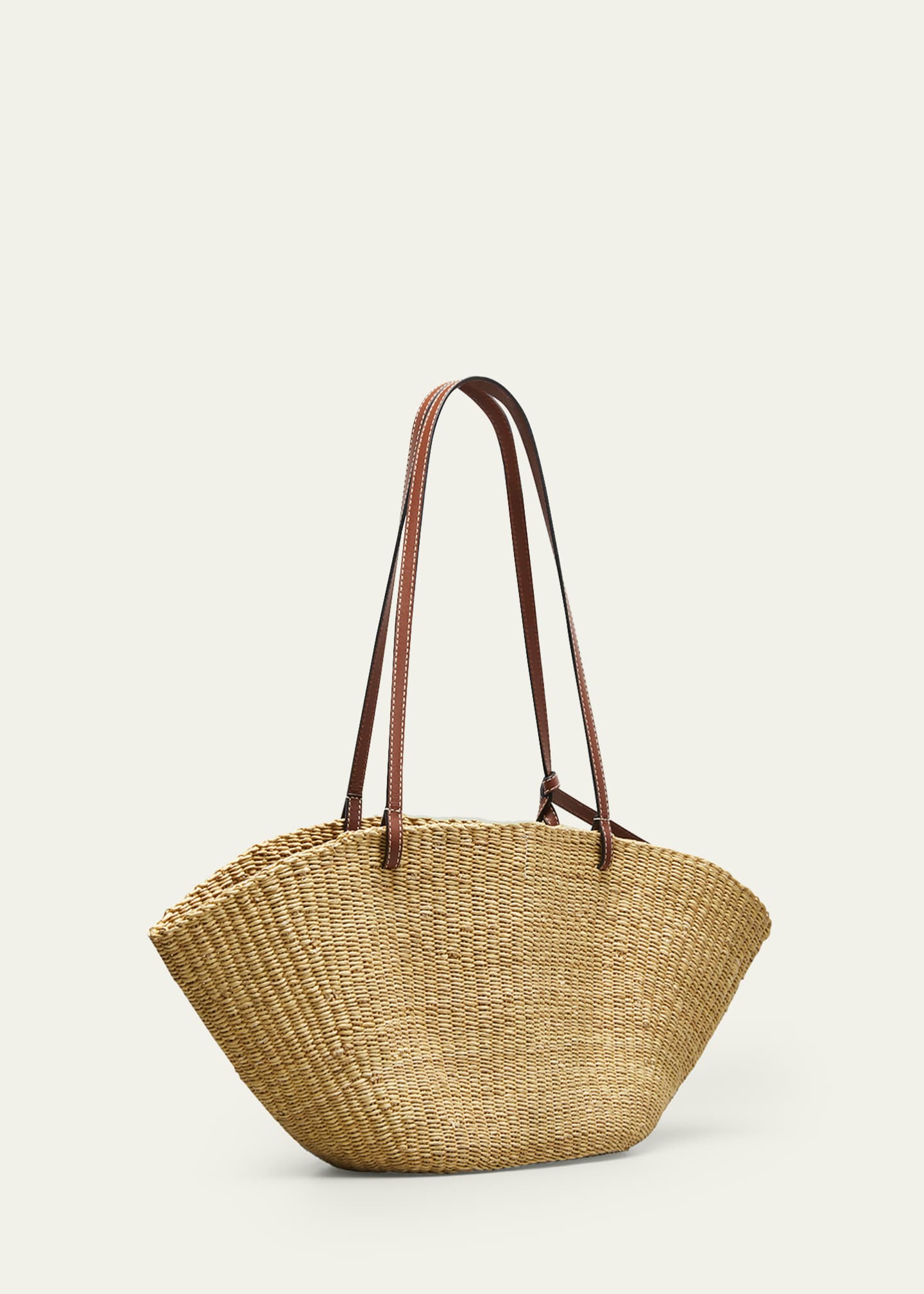 Loewe Shell Straw Basket Small Tote Bag - Bergdorf Goodman