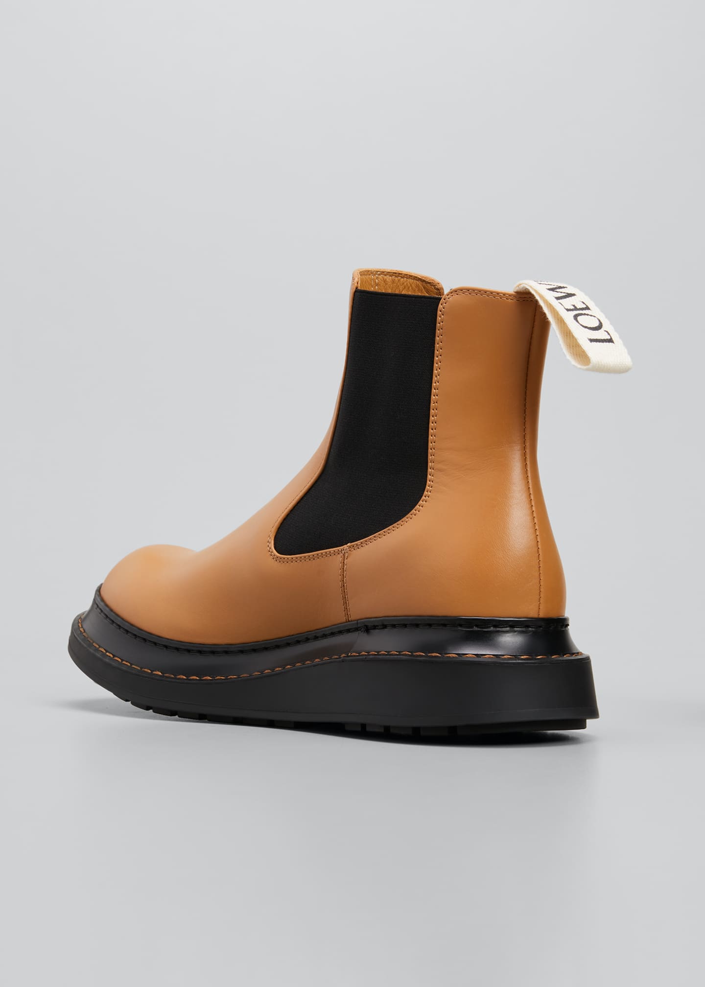 Loewe Calf Leather Flatform Chelsea Boots - Bergdorf Goodman