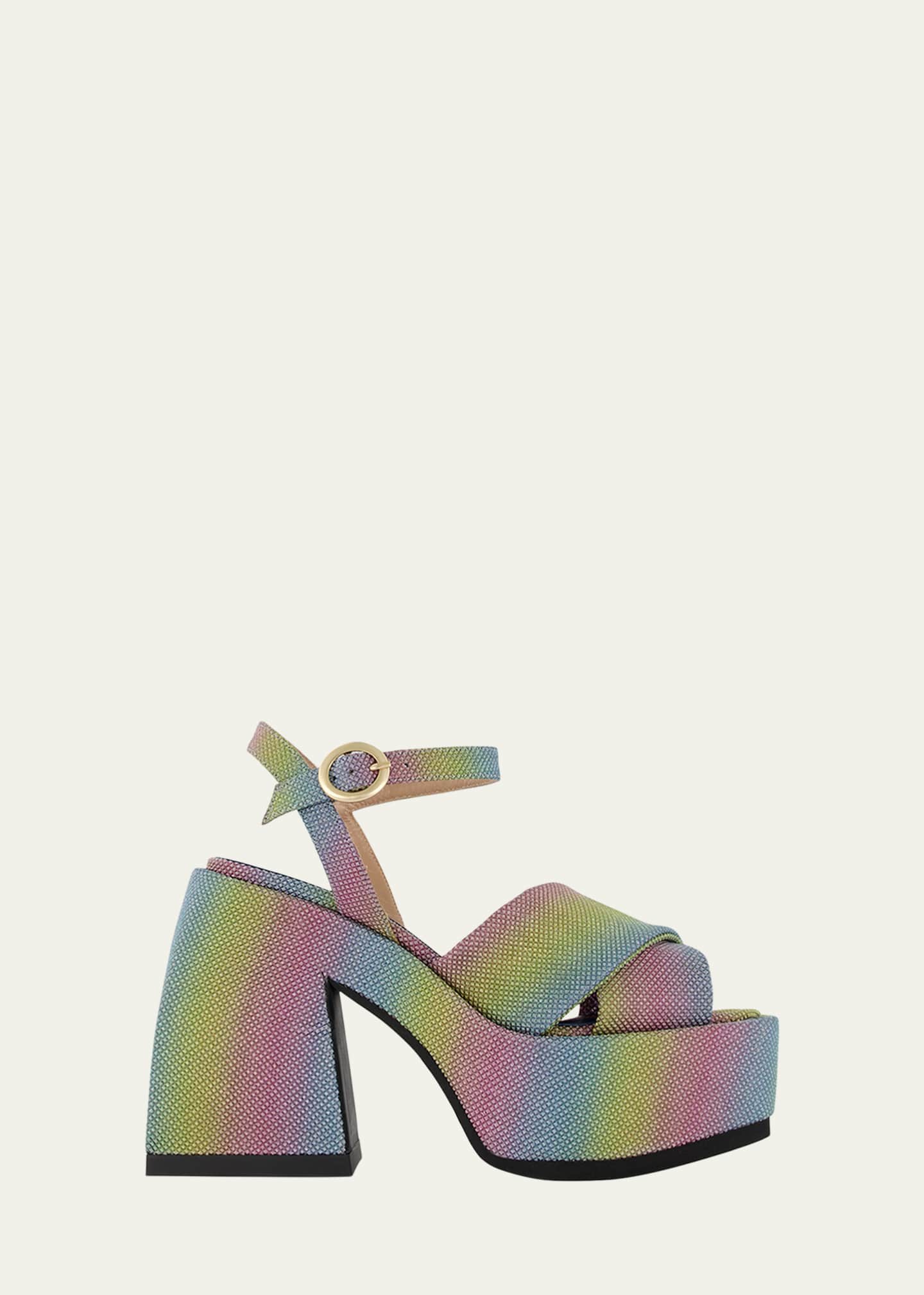 Nodaleto Bulla Joni Rainbow Platform Sandals - Bergdorf Goodman