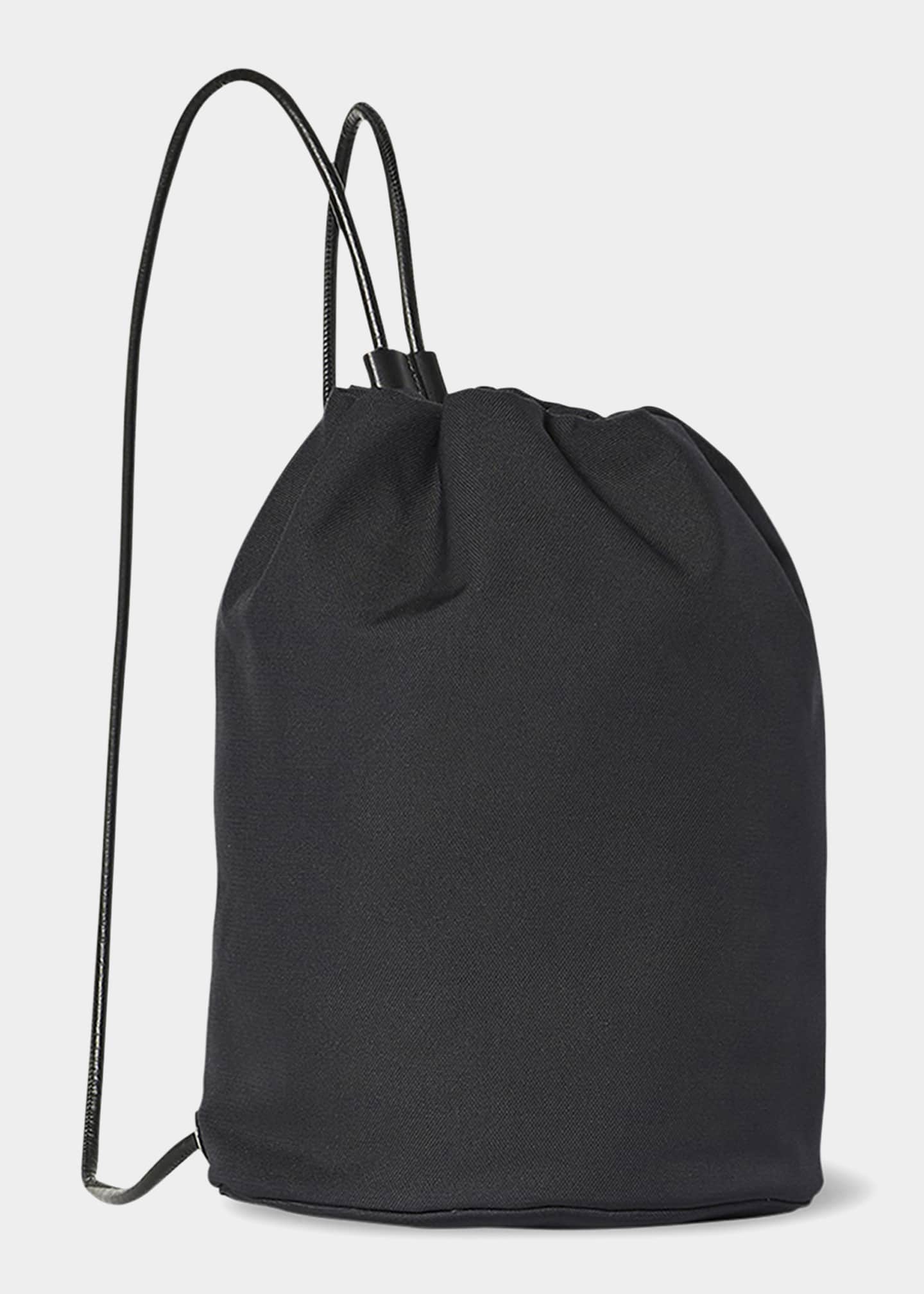 THE ROW Drawstring Sporty Backpack in Nylon and Leather - Bergdorf Goodman