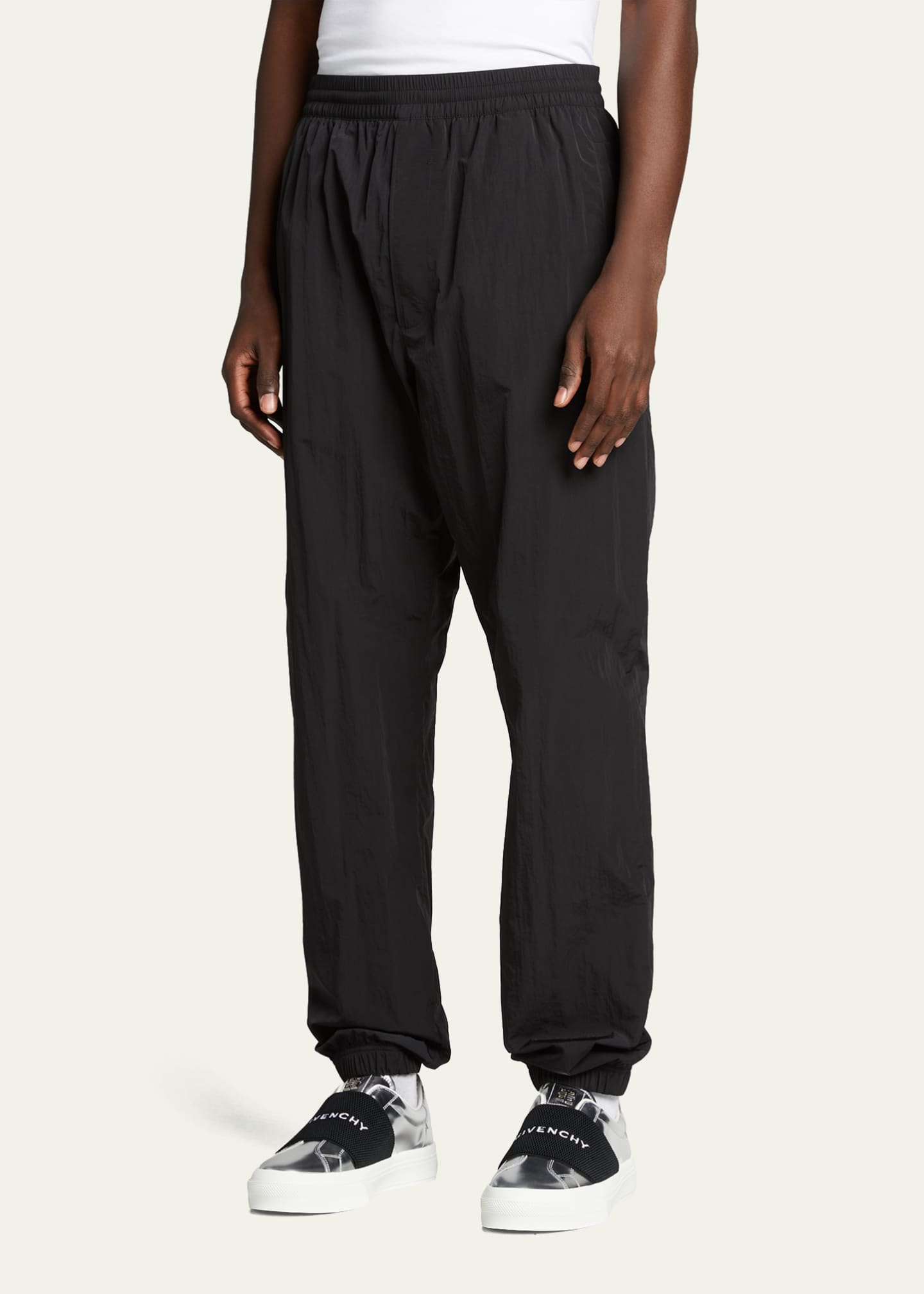 Givenchy Men's Nylon Logo Track Pants - Bergdorf Goodman