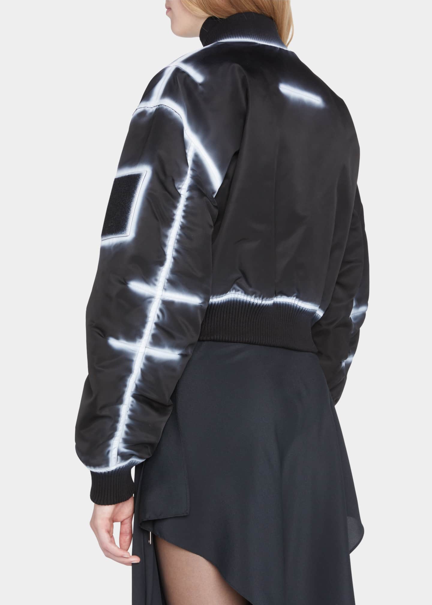 Givenchy x Chito Spray Paint Cropped Blouson Bomber Jacket - Bergdorf ...
