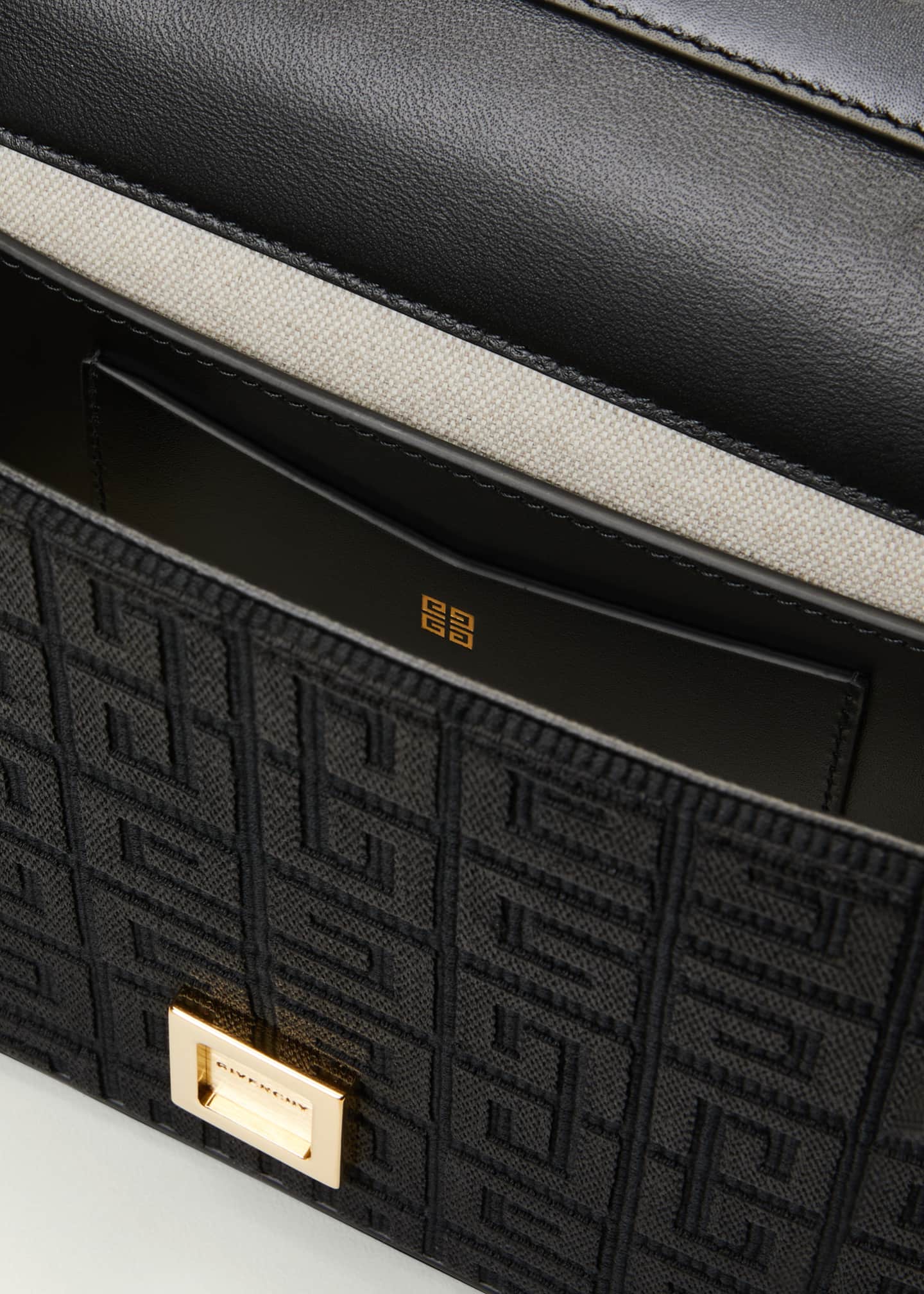 Givenchy Medium 4G Monogram Crossbody Bag in Cotton and Leather ...