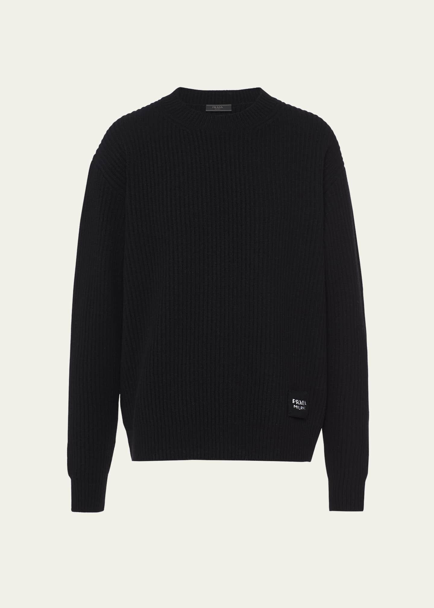 Prada Men's Oversized Wool-Cashmere Sweater - Bergdorf Goodman