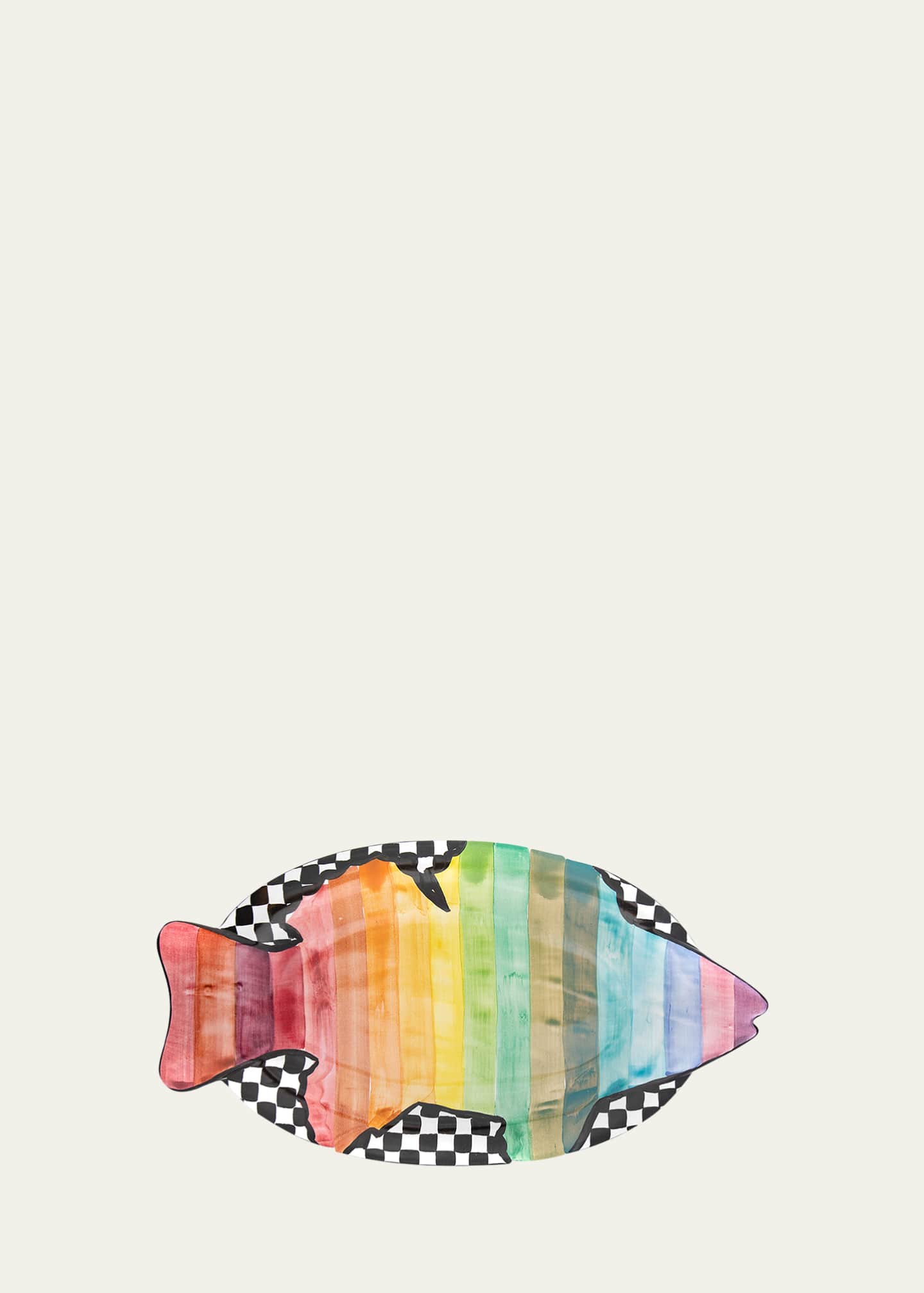 MacKenzie-Childs Rainbow Perfect Fish Platter - Bergdorf Goodman