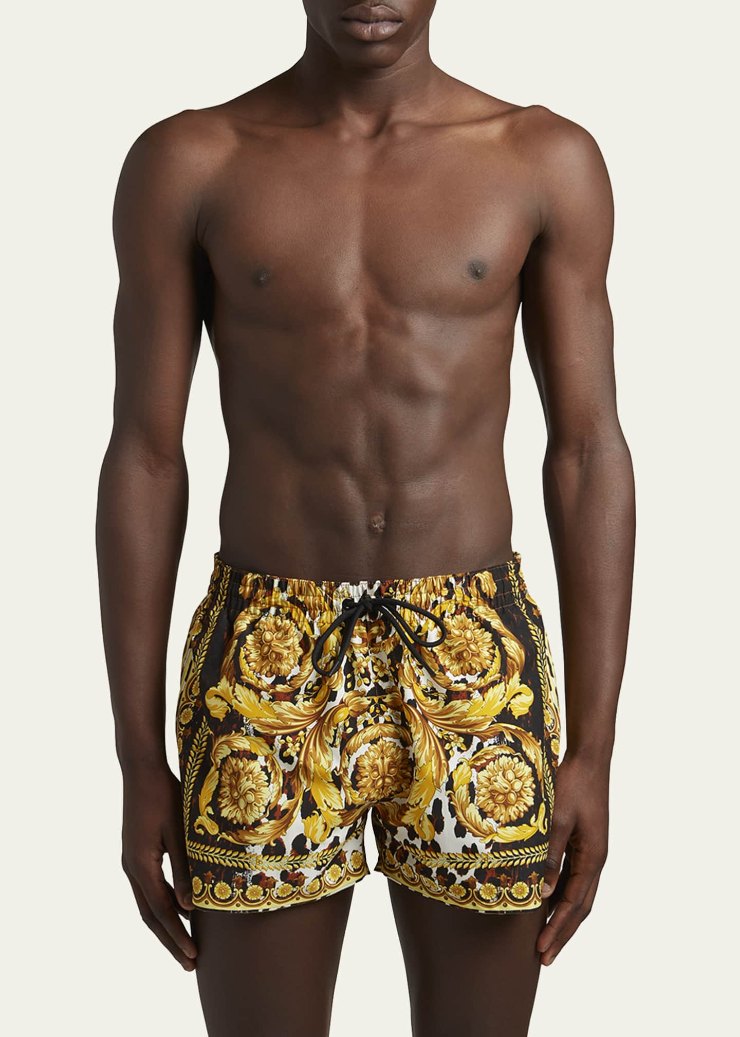 Versace Men's Barocco Swim Trunks - Bergdorf Goodman