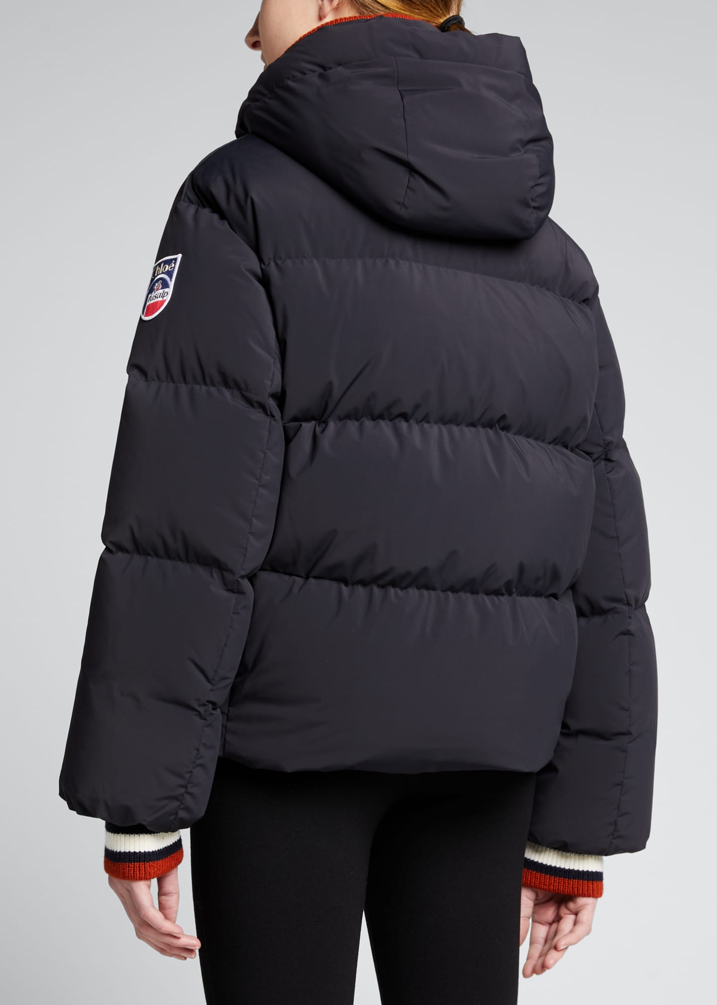 FUSALP Logo-Embroidered Striped Puffer Jacket - Bergdorf Goodman