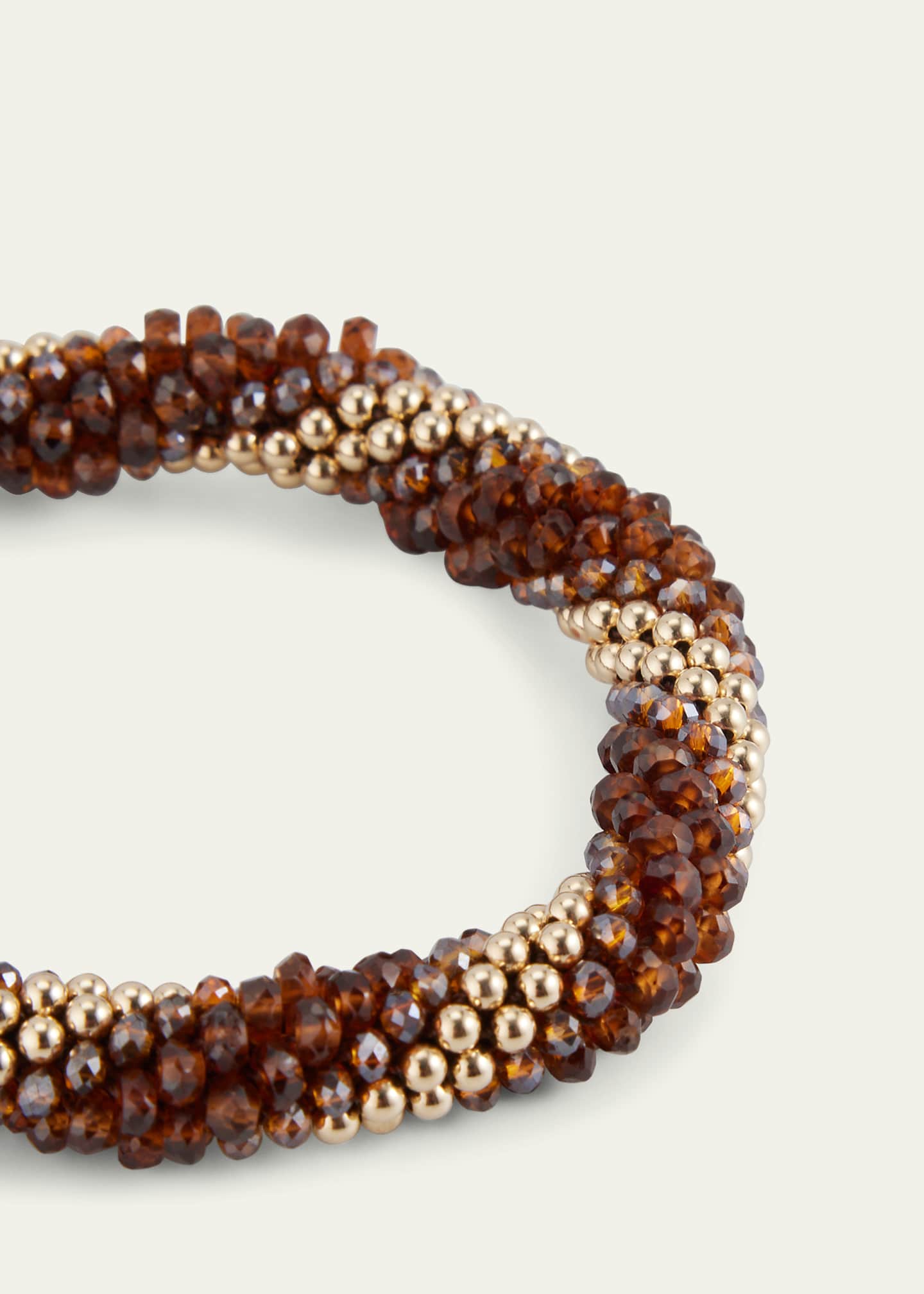Meredith Frederick 14K Yellow Gold and Hessonite Beaded Bracelet ...