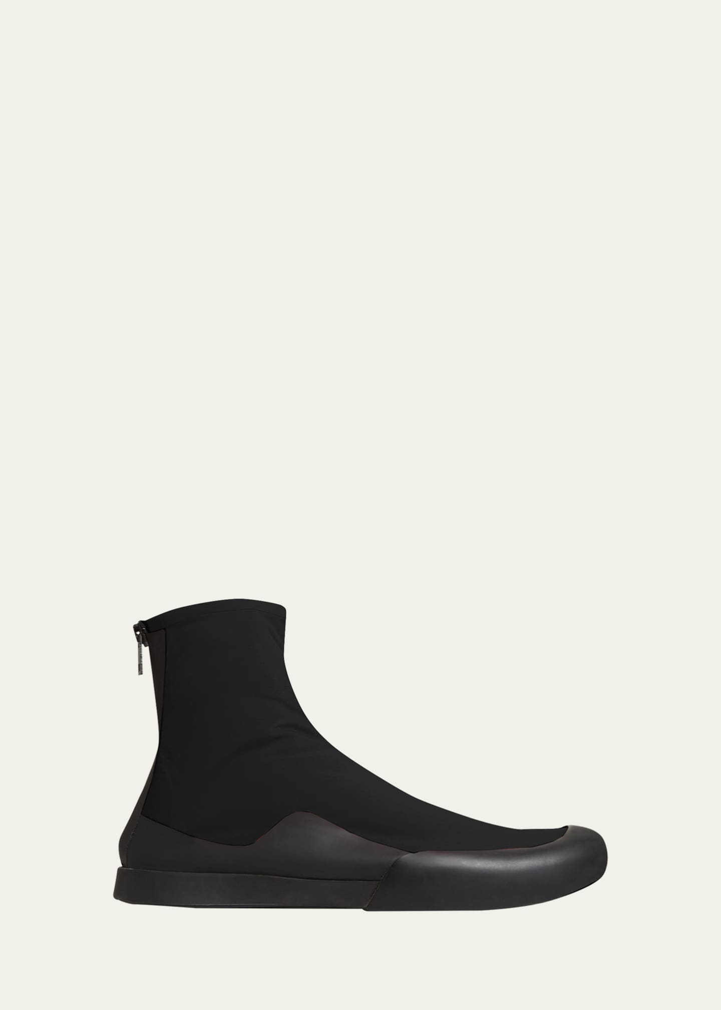 THE ROW Scuba Bicolor Zip Ankle Boots - Bergdorf Goodman