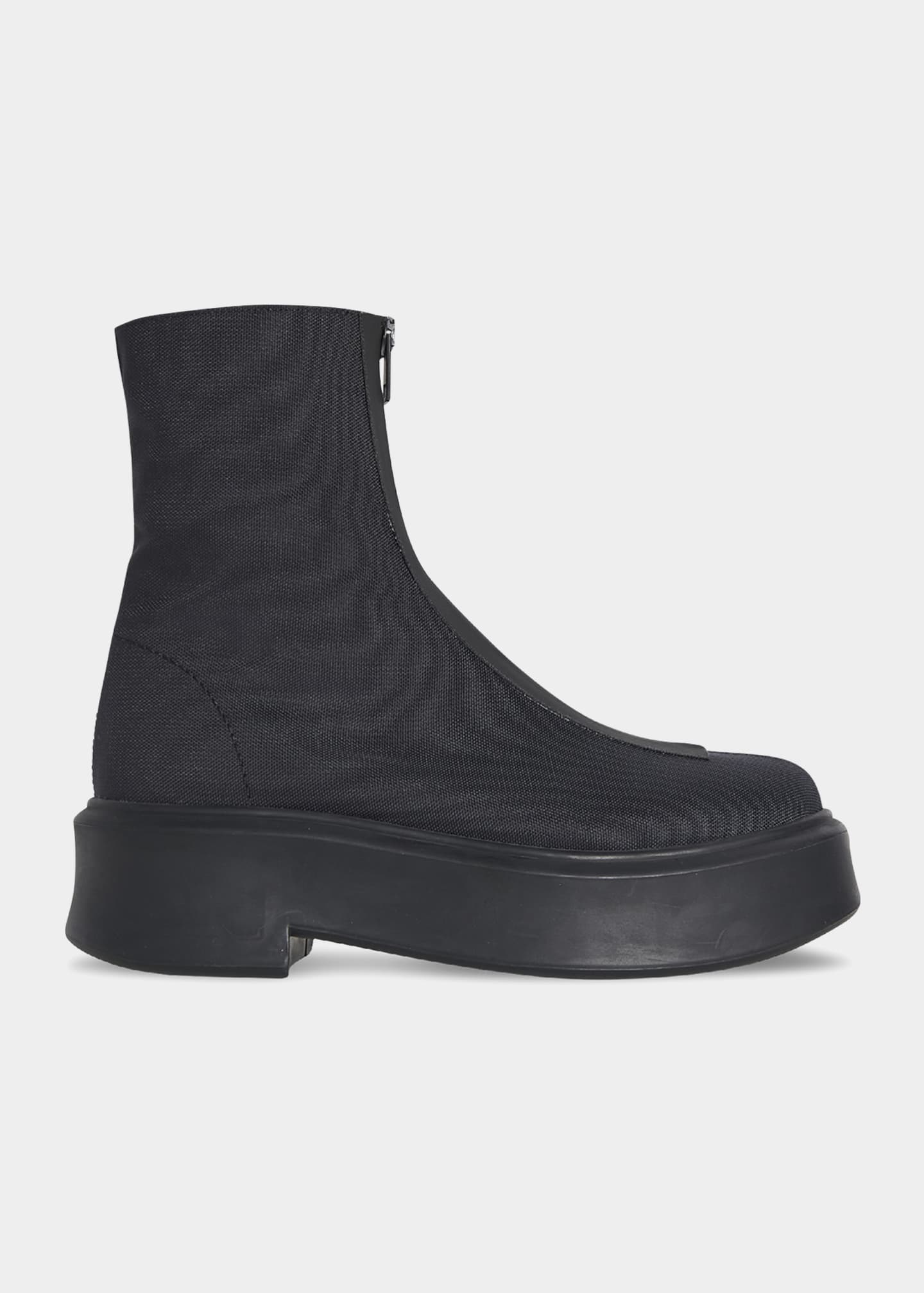 THE ROW Nylon Zip Ankle Boots - Bergdorf Goodman