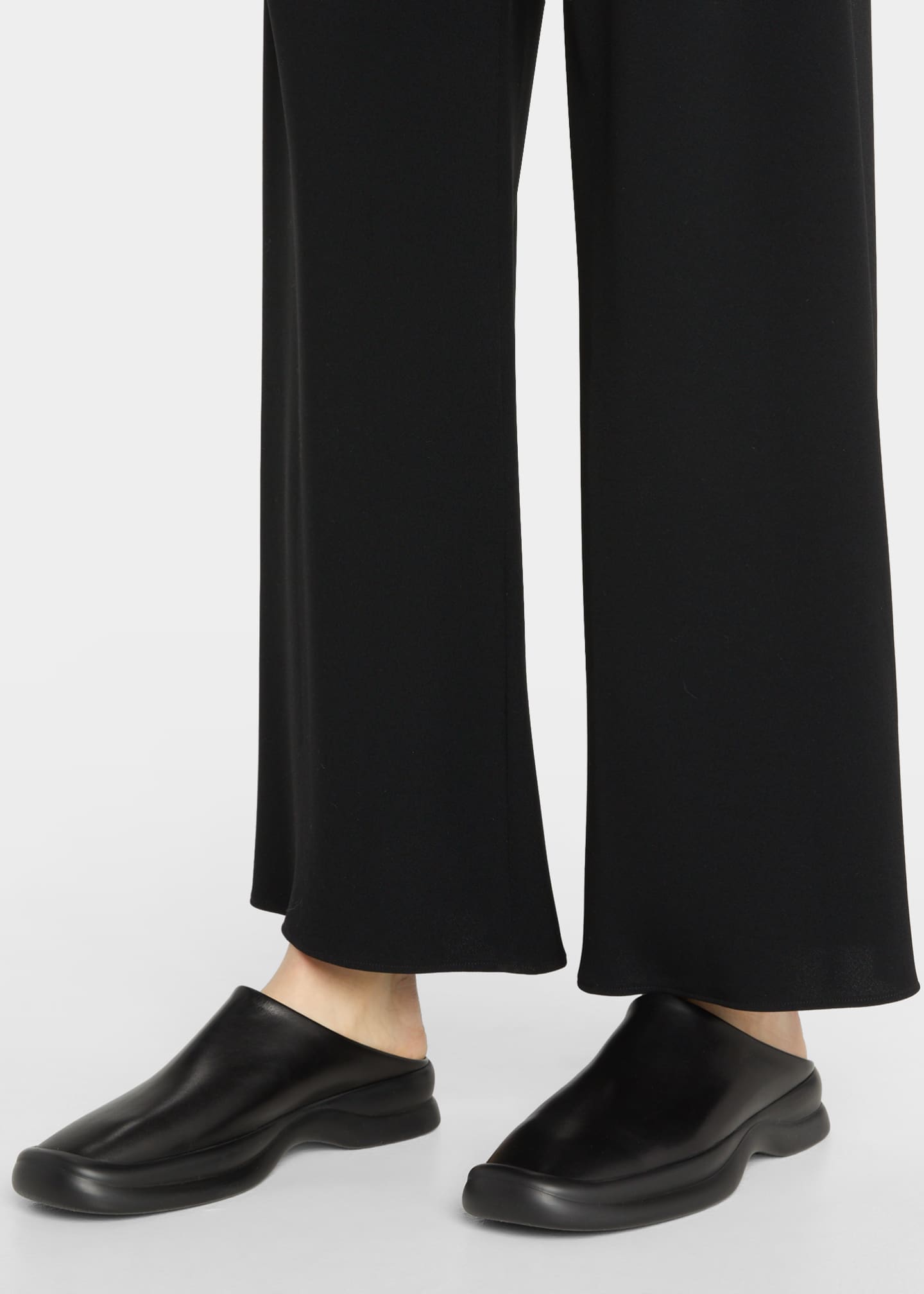 THE ROW Town Calfskin Slide Clogs - Bergdorf Goodman