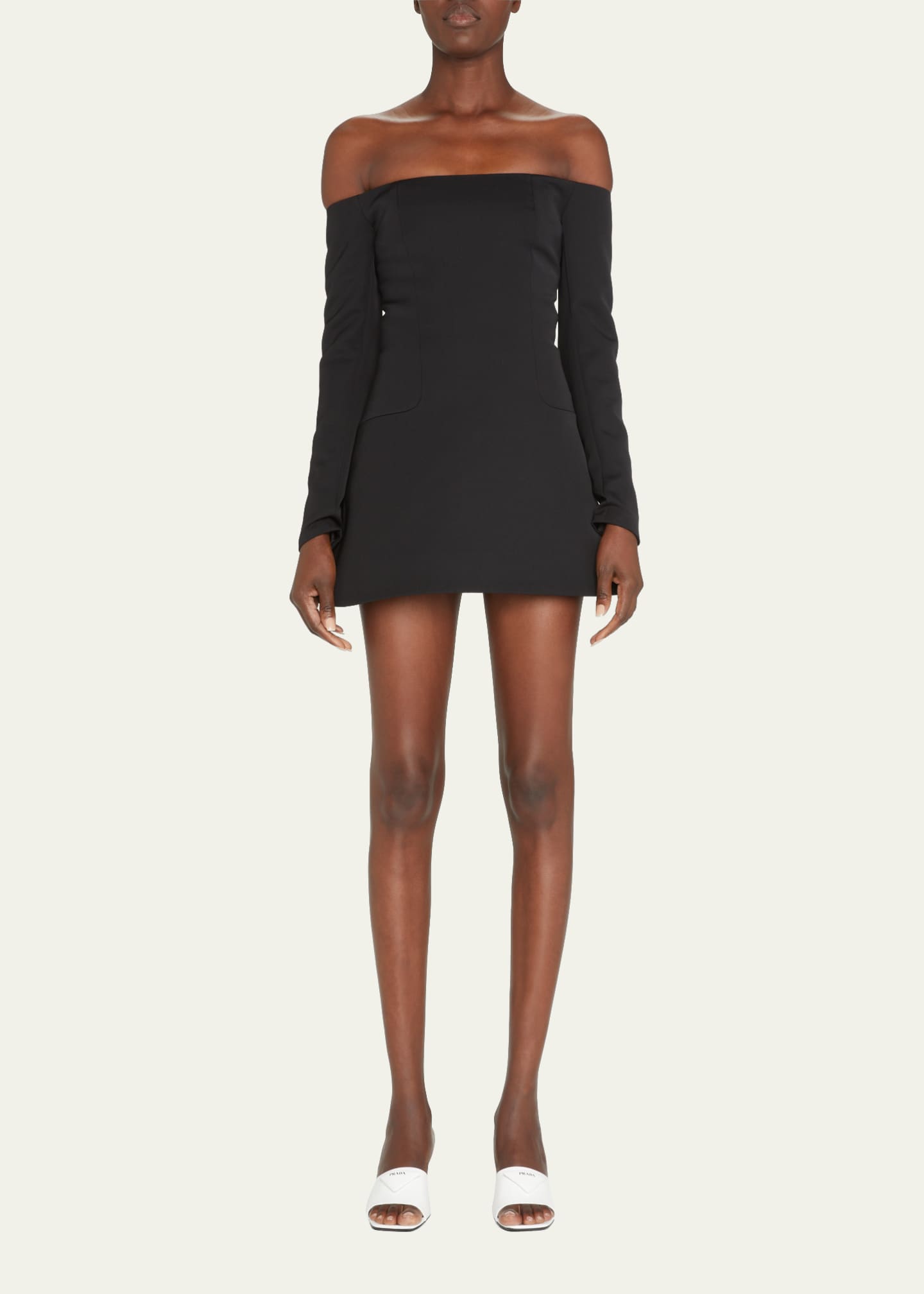 Prada Logo Triangle Kitten-Heel Sandals - Bergdorf Goodman