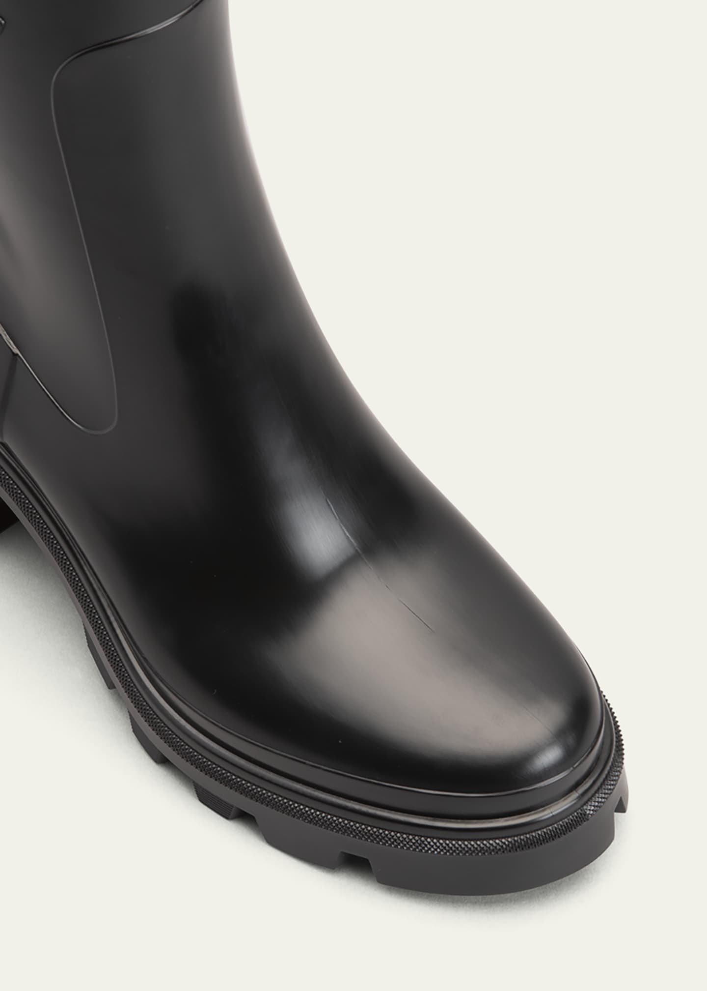 Moncler Loftgrip Rubber Zip Rain Boots - Bergdorf Goodman