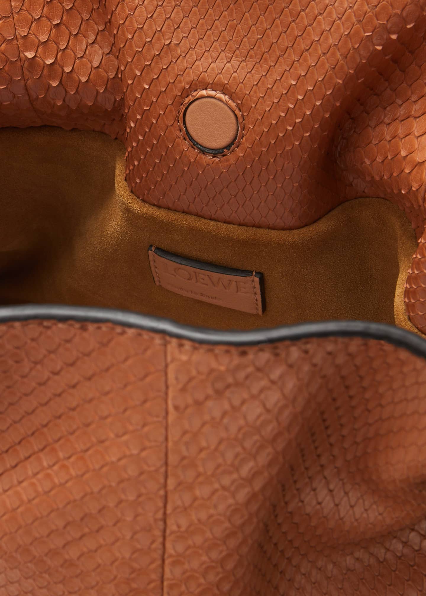 Loewe Flamenco Python Clutch Bag - Bergdorf Goodman