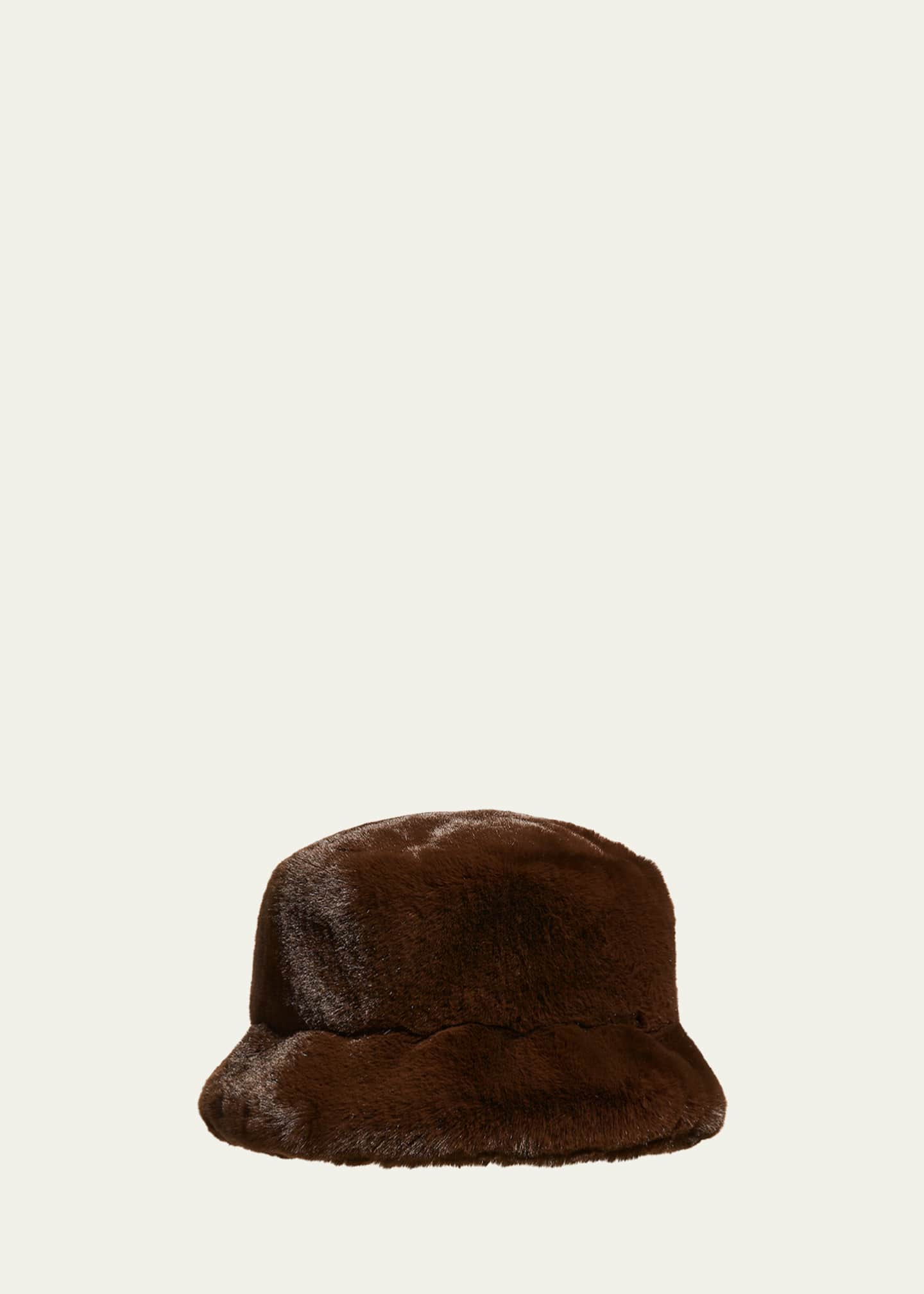 Surell Accessories Faux-Fur Cloche Hat - Bergdorf Goodman