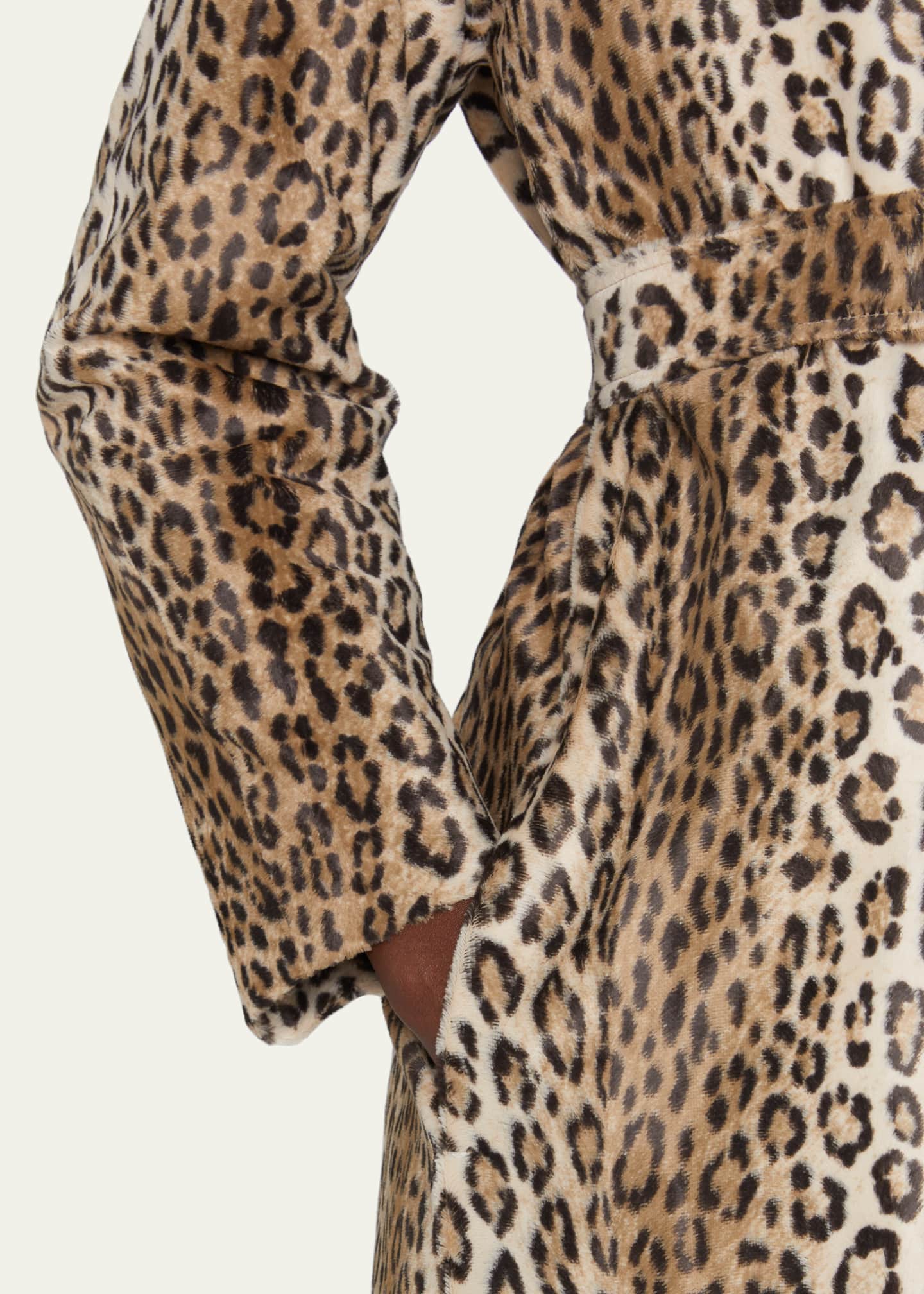 Max Mara Alpino Leopard-Print Fuzzy Coat - Bergdorf Goodman