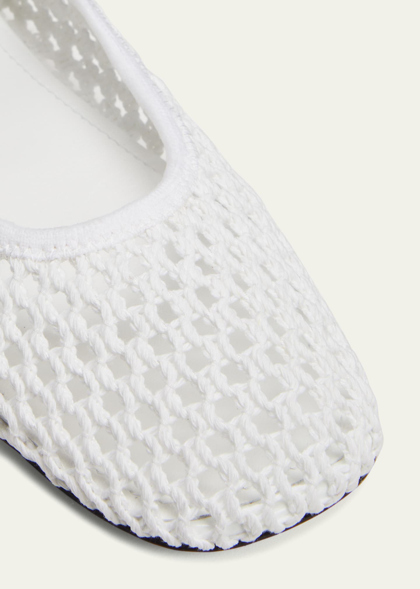 Miu Miu Macrame Mary Jane Chain Ballerina Flats - Bergdorf Goodman