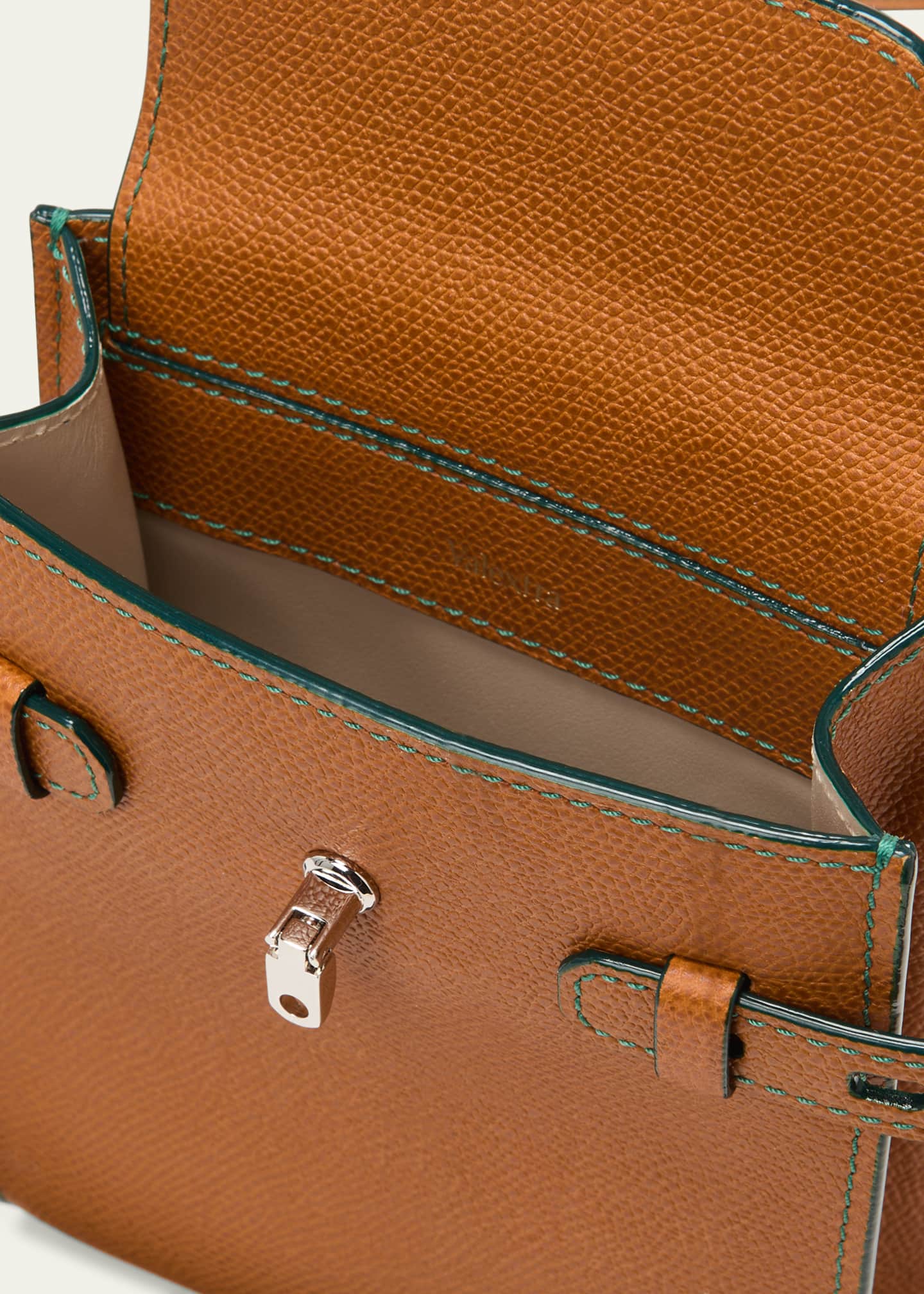 Valextra Men’s Brera B-Tracollina Slim Crossbody Bag - Bergdorf Goodman