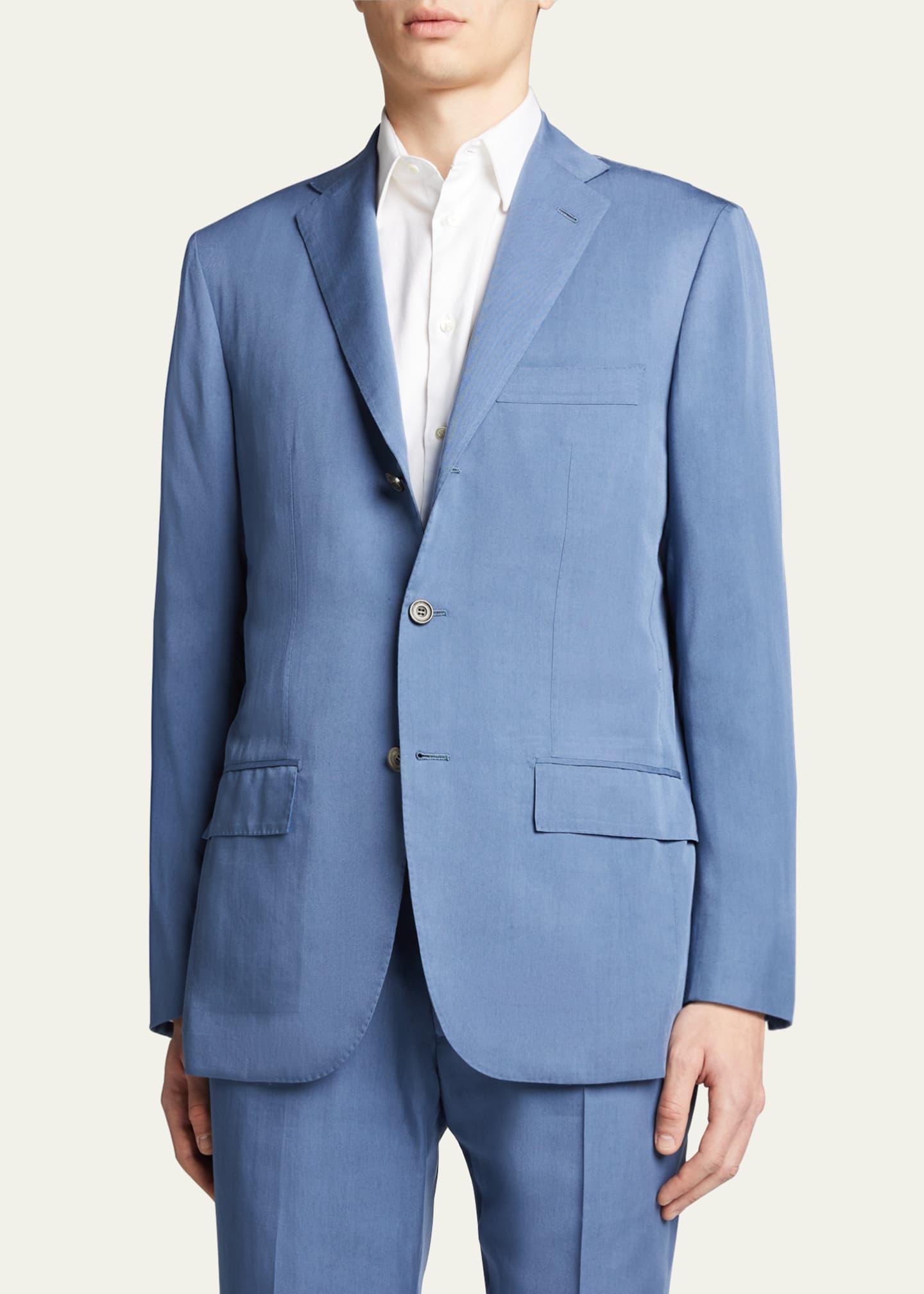 Kiton Men's Two-Piece Solid Suit - Bergdorf Goodman