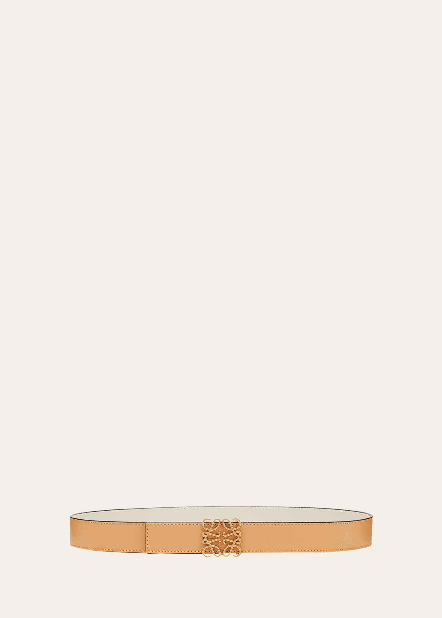 Loewe Reversible Anagram Leather Belt - Bergdorf Goodman