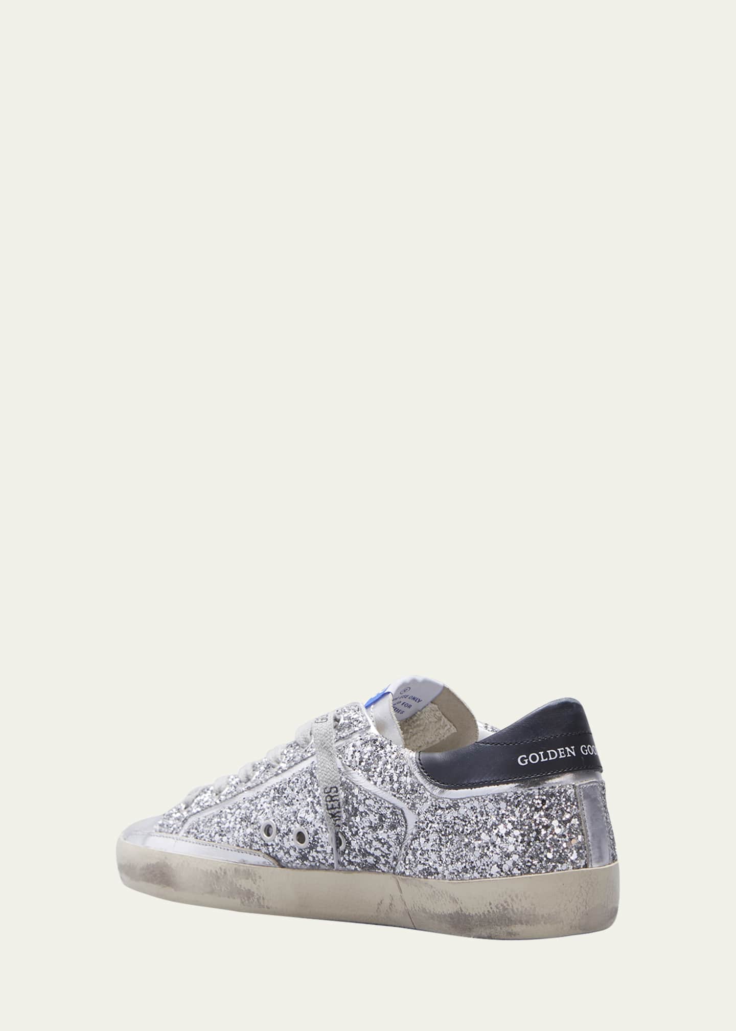 Golden Goose Superstar Glitter Low-Top Sneakers - Bergdorf Goodman