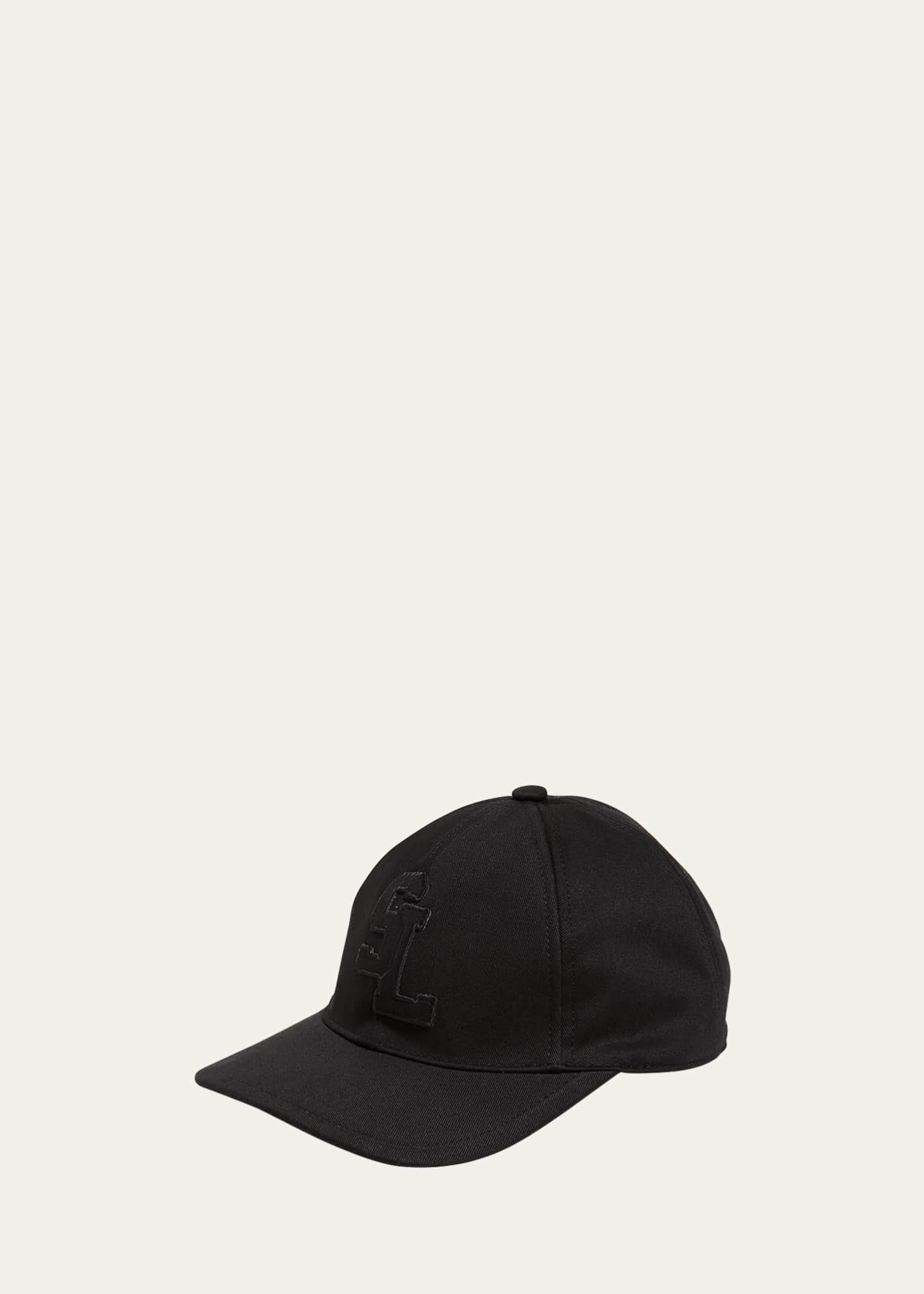Saint Laurent SL Logo Denim Baseball Hat - Bergdorf Goodman