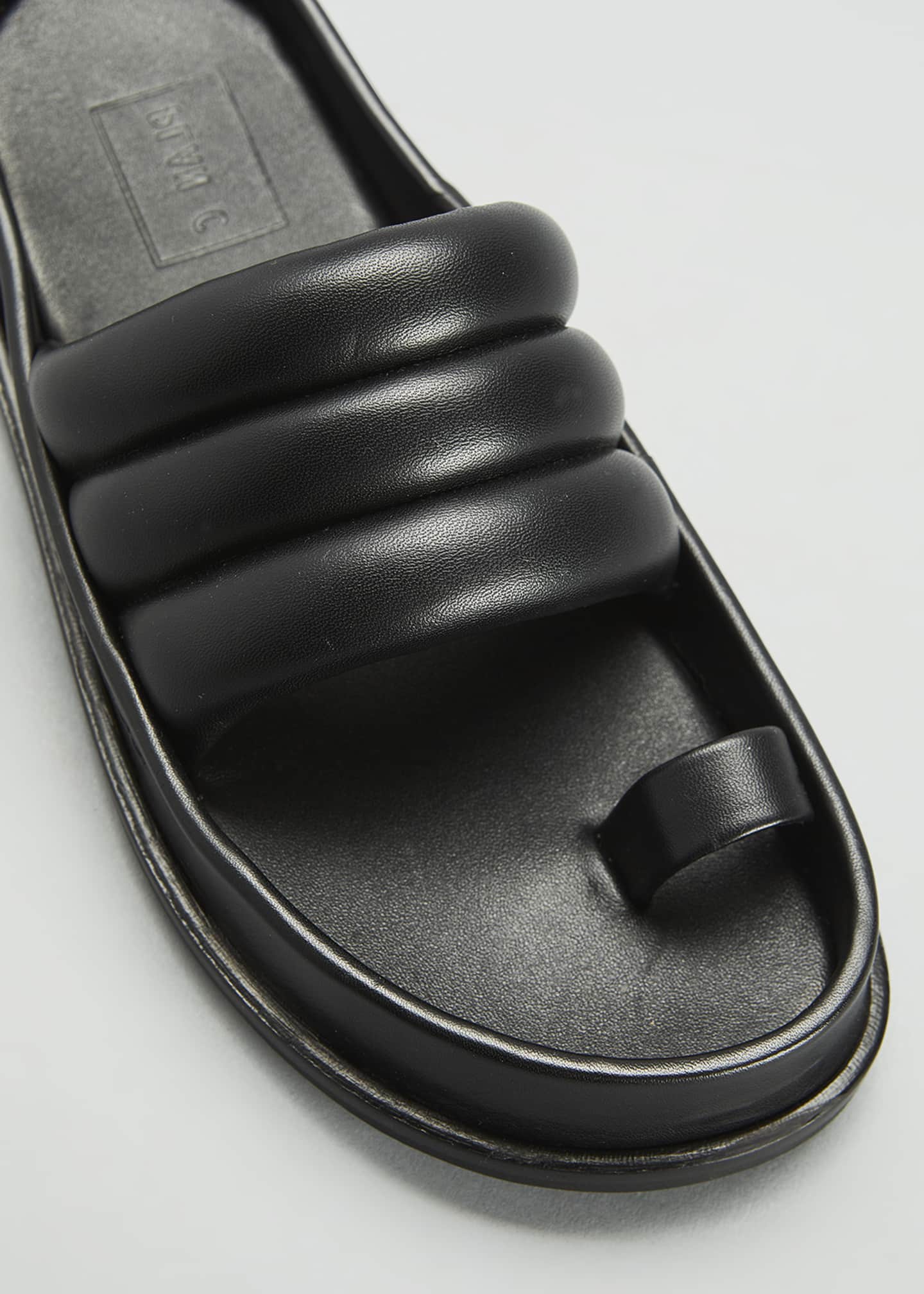 Plan C Puffy Leather Toe-Ring Sandals - Bergdorf Goodman