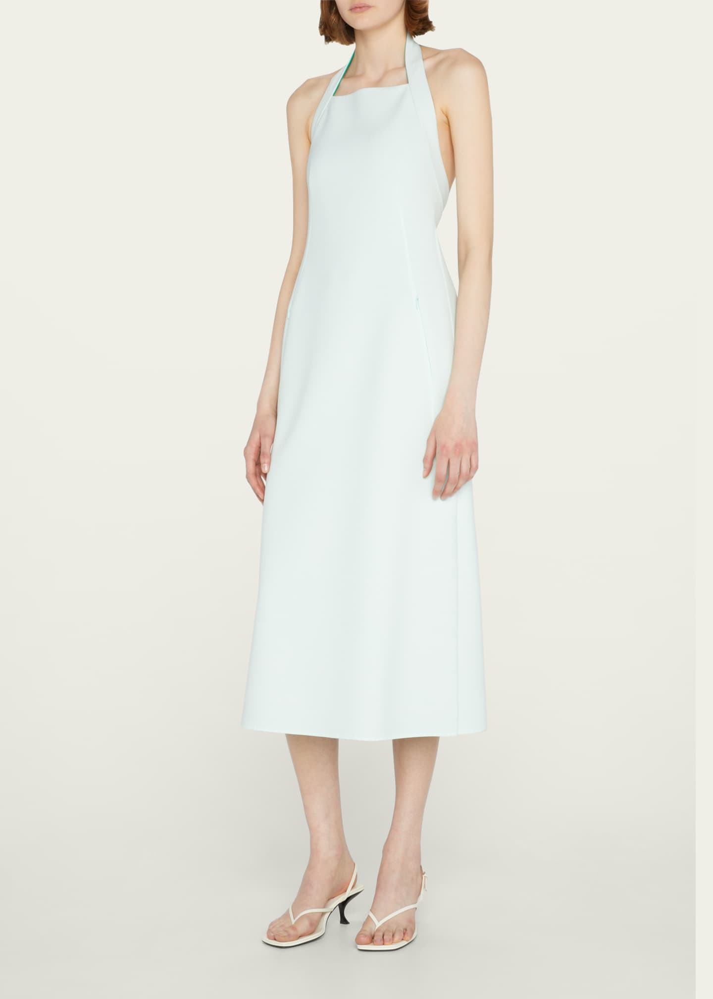 Akris St. Gallen Sky-Print Apron Dress - Bergdorf Goodman