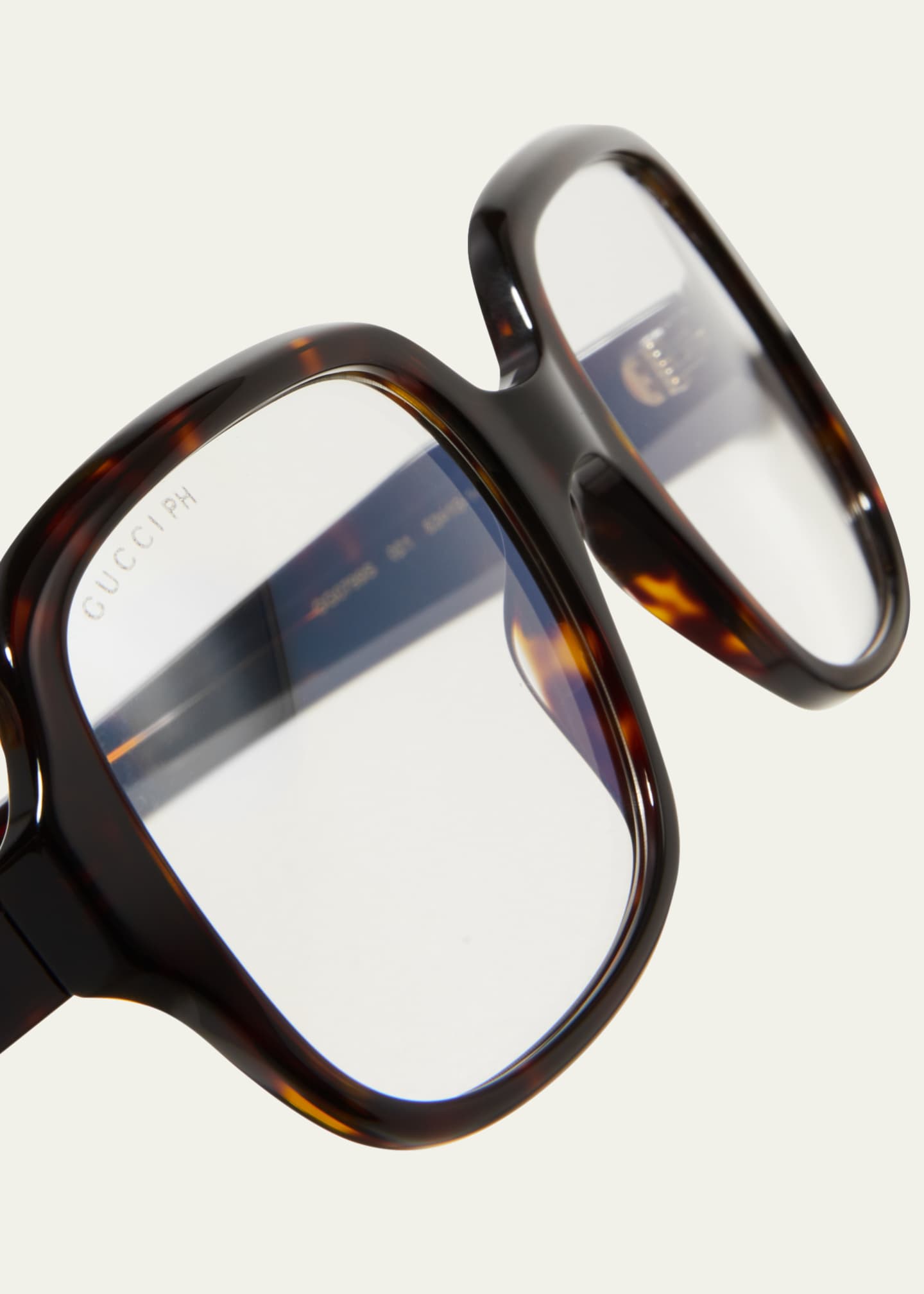 Gucci Photochromic Oversized Rectangle Acetate Sunglasses - Bergdorf ...