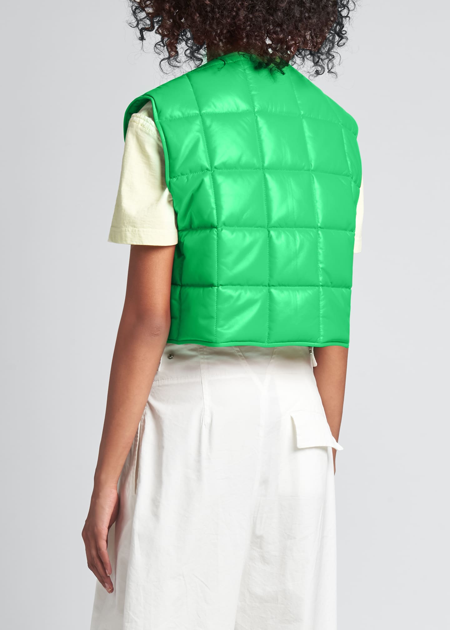 Bottega Veneta Cropped Leather Vest - Bergdorf Goodman
