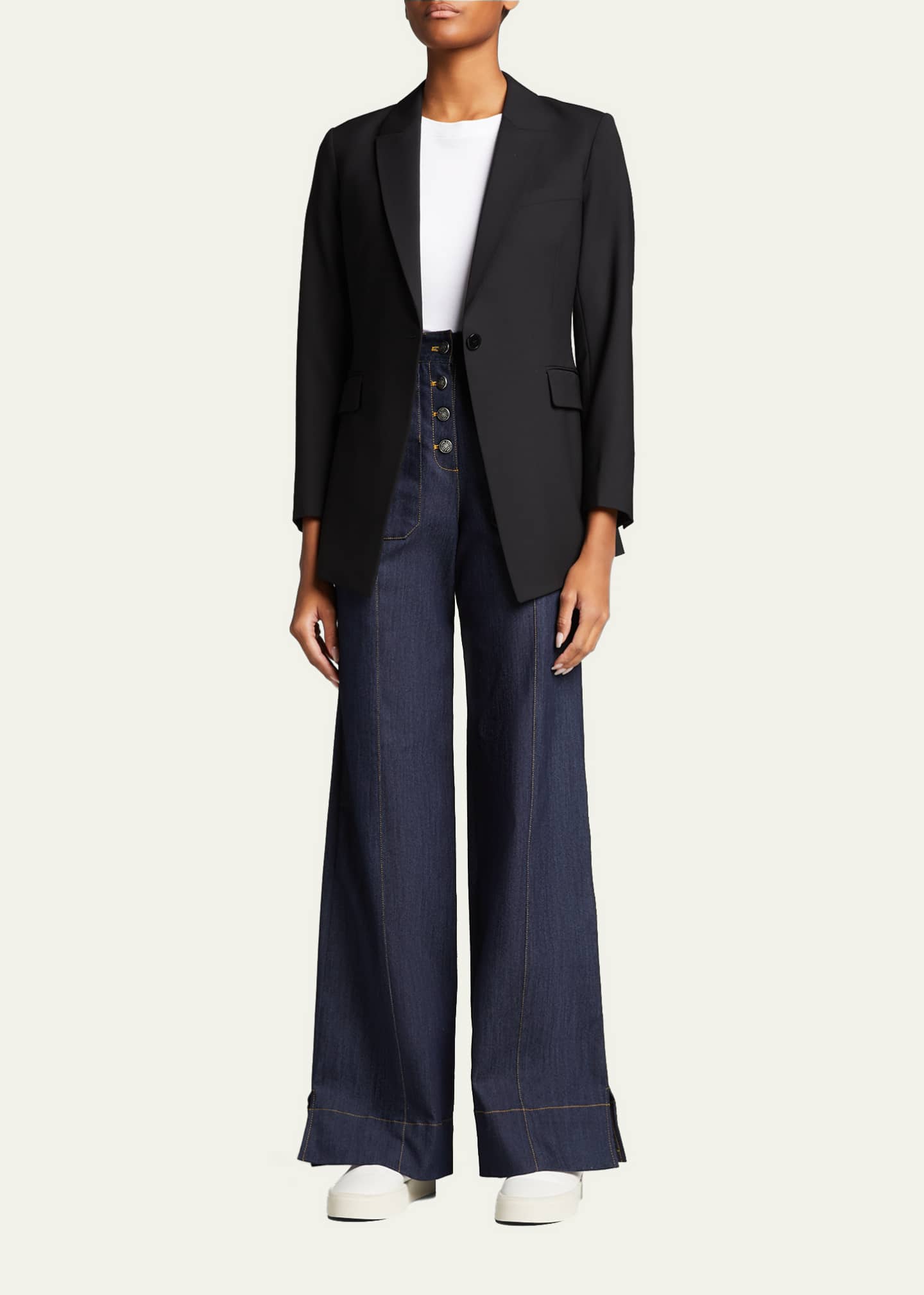 Cinq a Sept Benji Straight-Leg Pants - Bergdorf Goodman