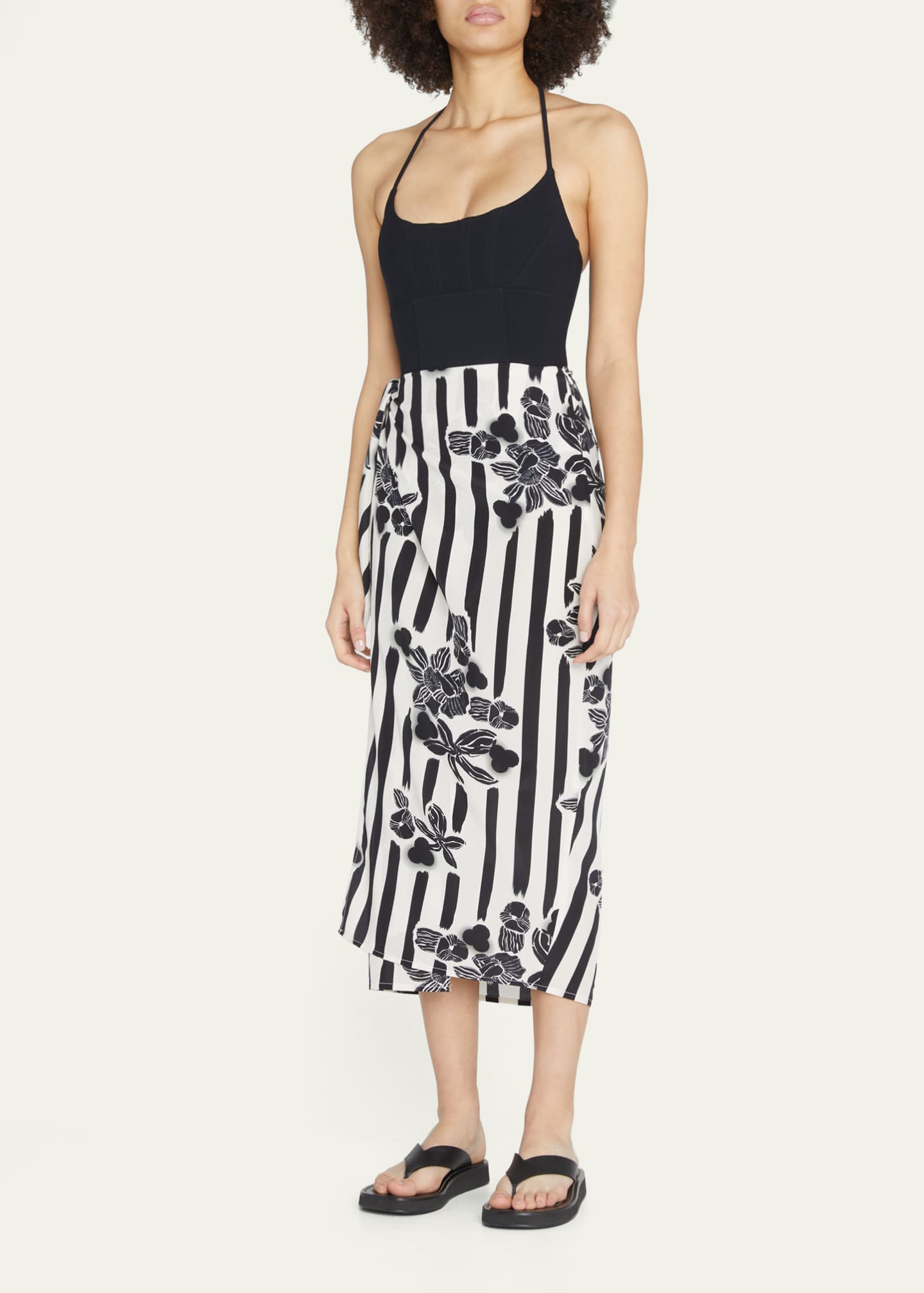 Jaline Nora Side-Zip Silk Coverup Skirt - Bergdorf Goodman