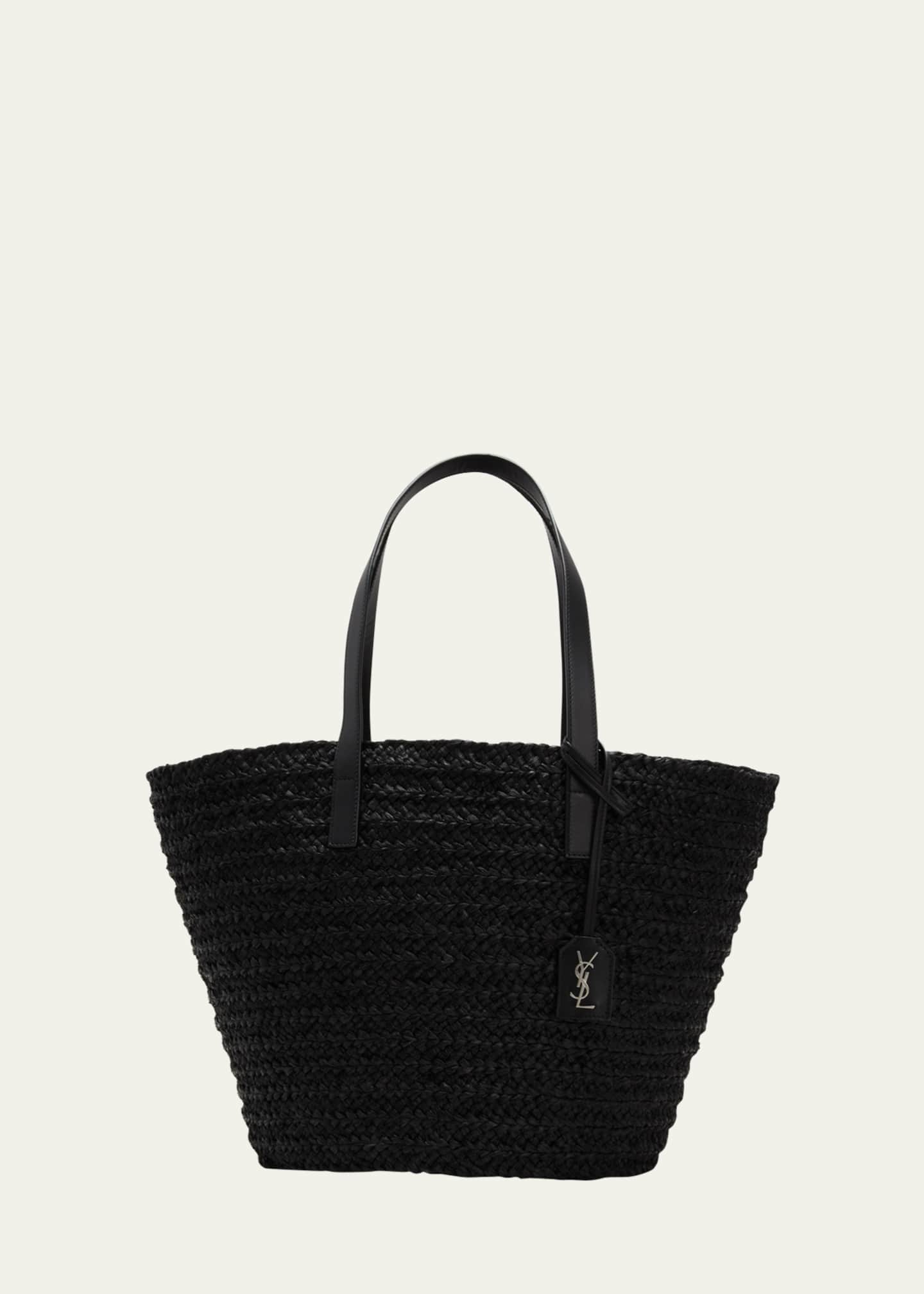 Saint Laurent YSL Basket Raffia Tote Bag - Bergdorf Goodman