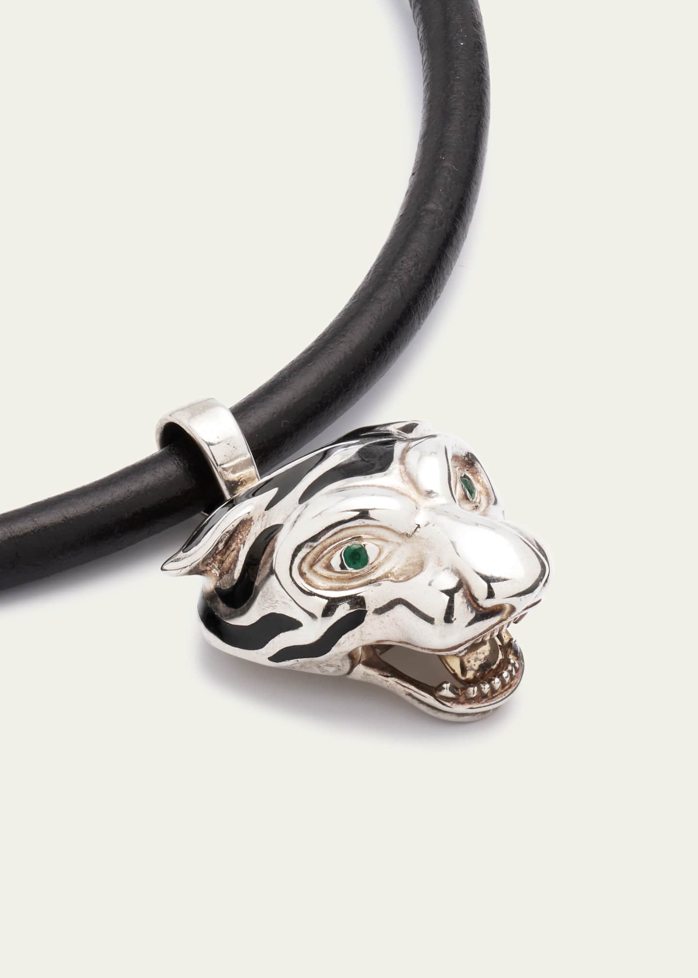 Lois Sasson Design Men's Sterling Silver 14K Rose Gold Tongue Blk ...