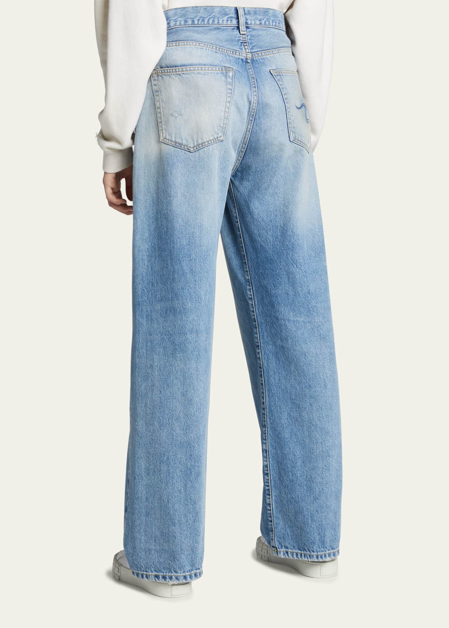 R13 Wide-Leg Cross Over Jeans - Bergdorf Goodman