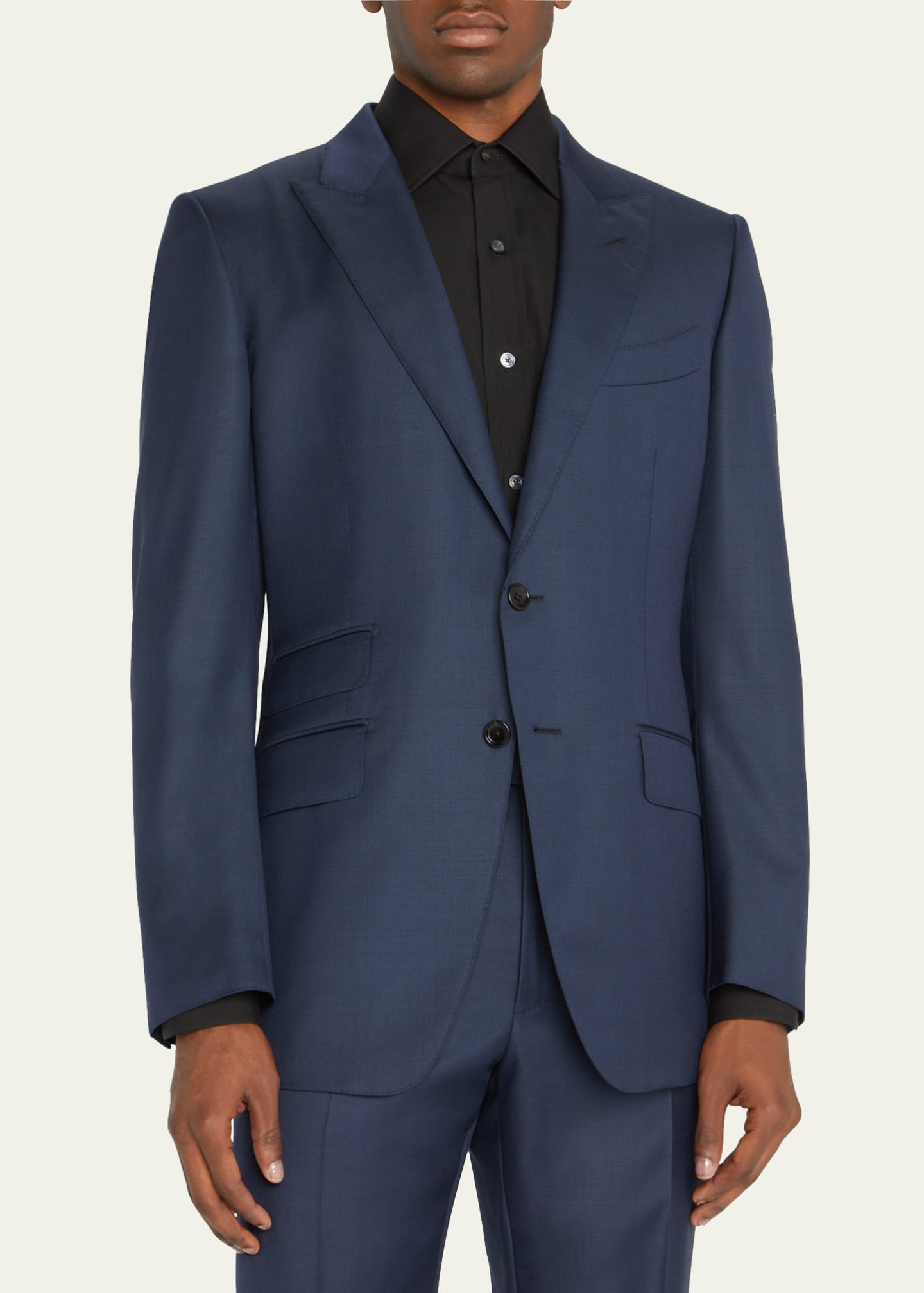 TOM FORD Men's Sharkskin Wool Suit - Bergdorf Goodman