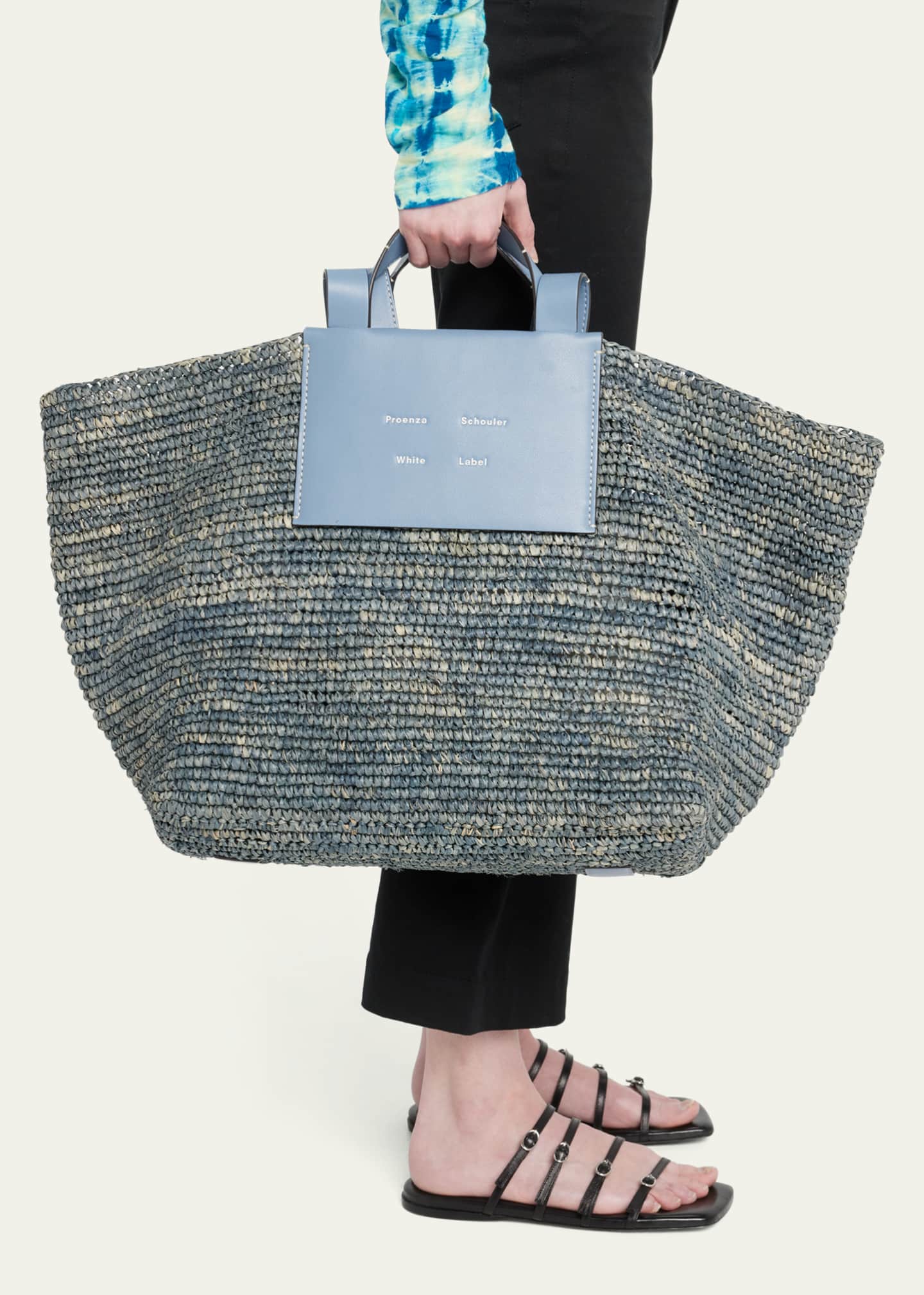 Proenza Schouler White Label Morris XL Raffia Tote Bag - Bergdorf Goodman
