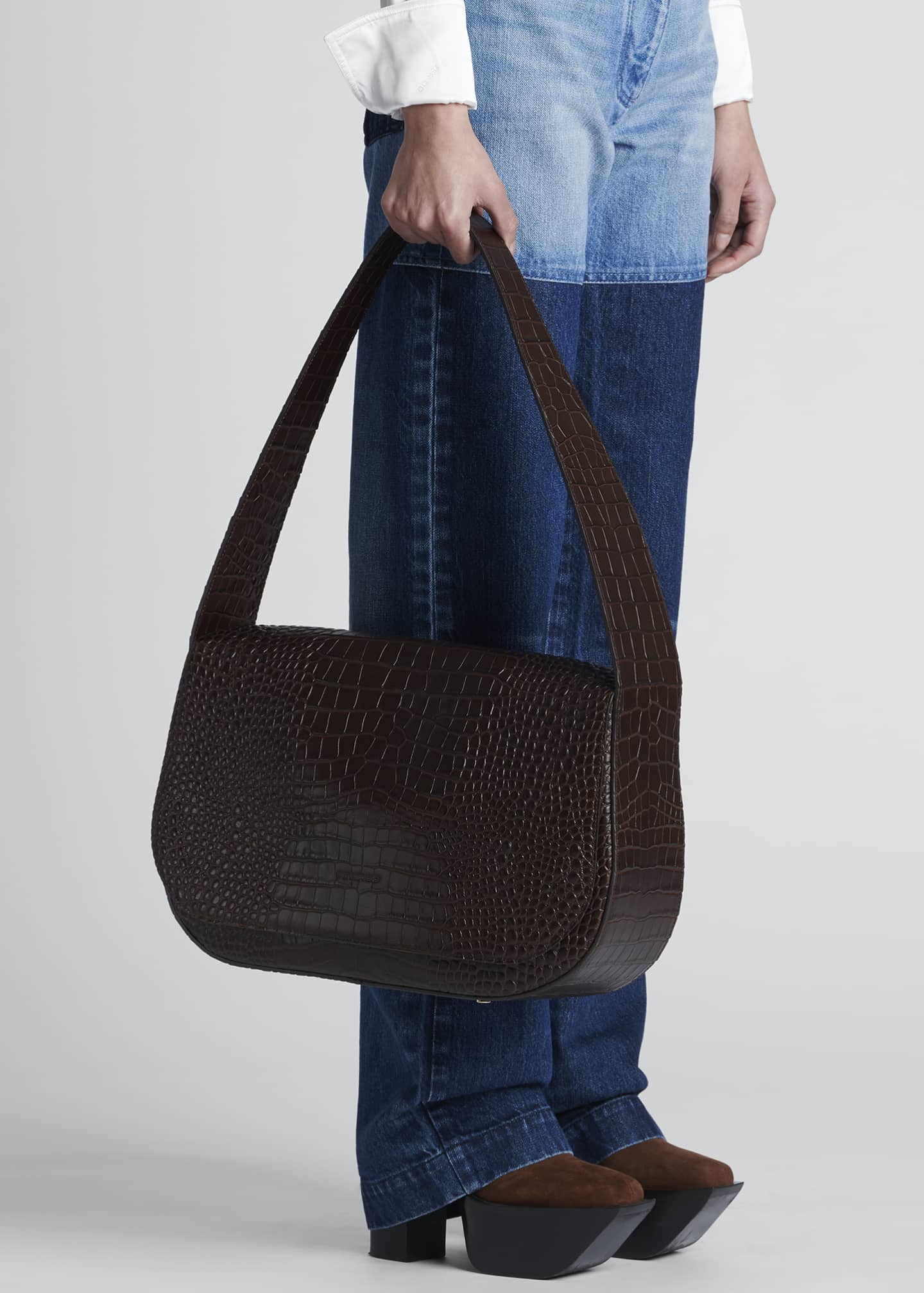 Peter Do Dumpling Medium Mock-Croc Shoulder Bag - Bergdorf Goodman